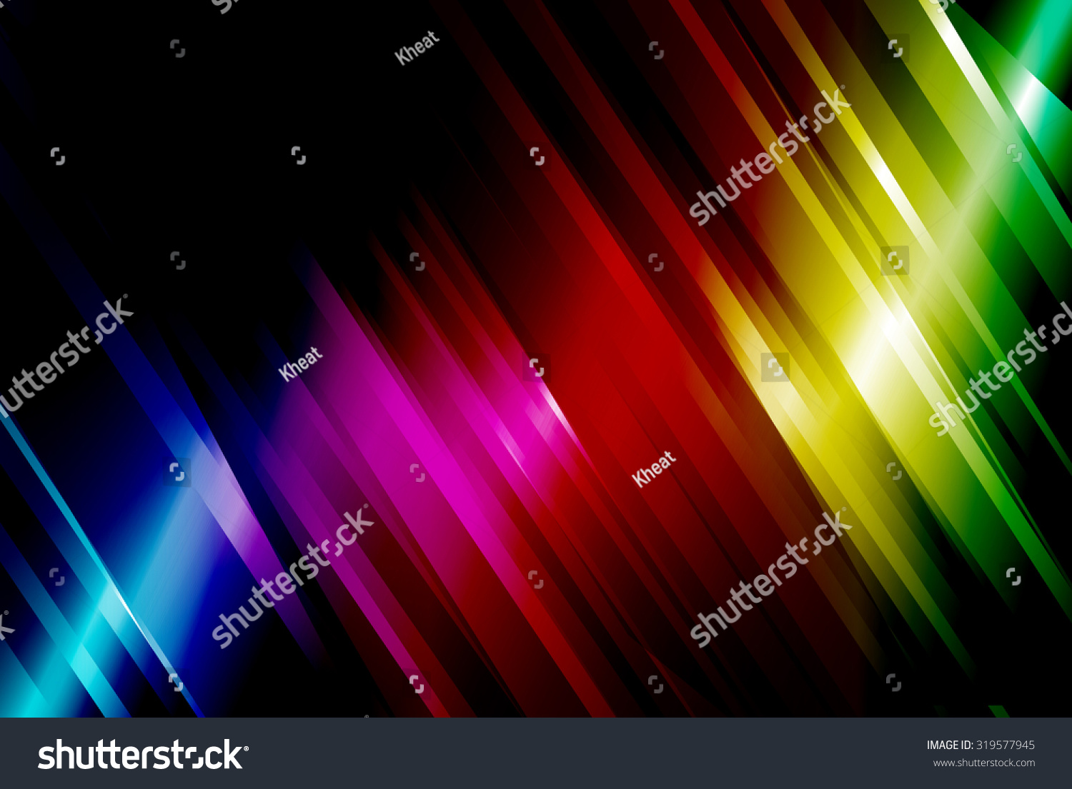 Rainbow Abstract Line Vector Colorful Background Stock Vector (Royalty ...