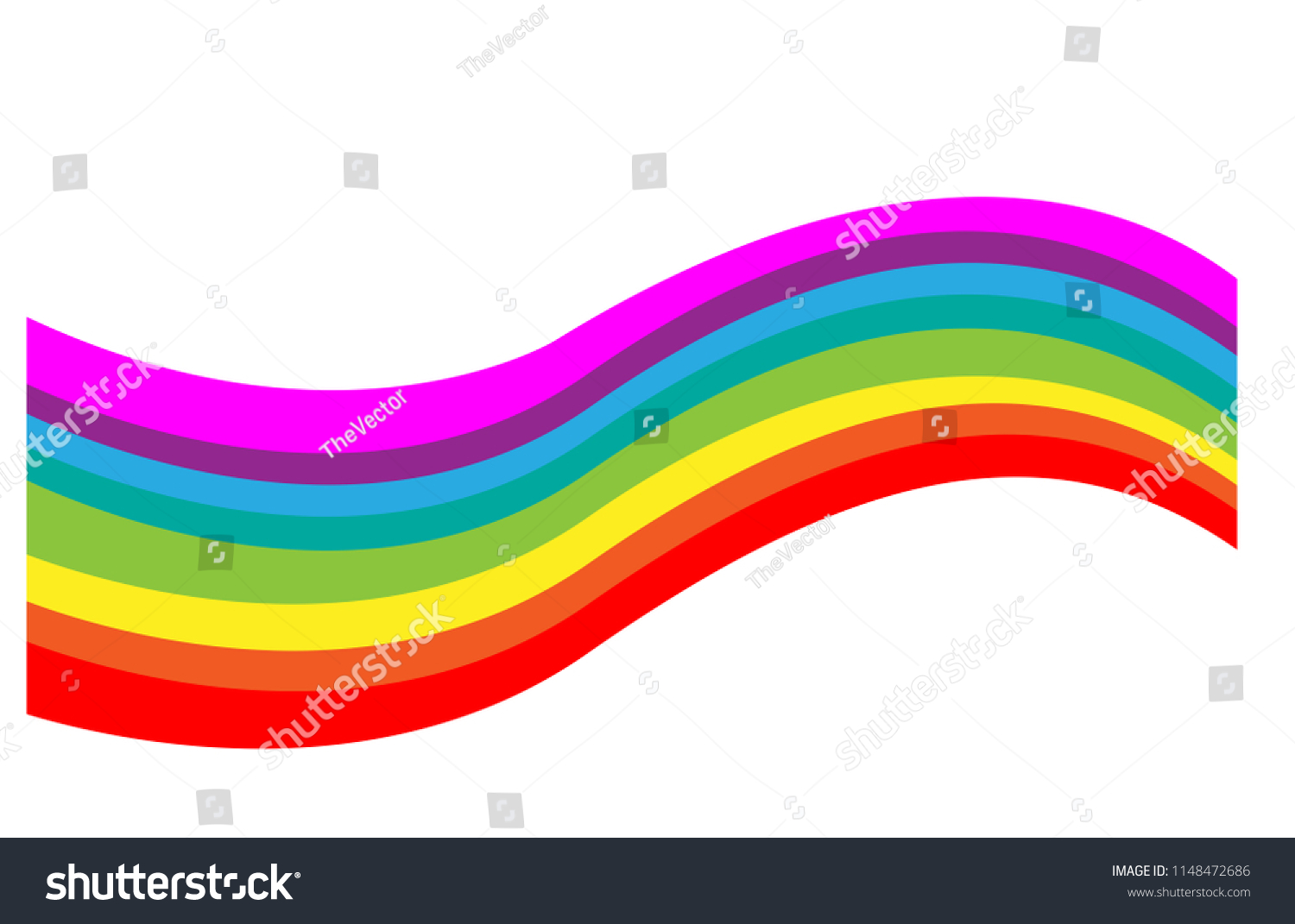 Rainbow Banner Card Design Vector Stock Vector (Royalty Free ...