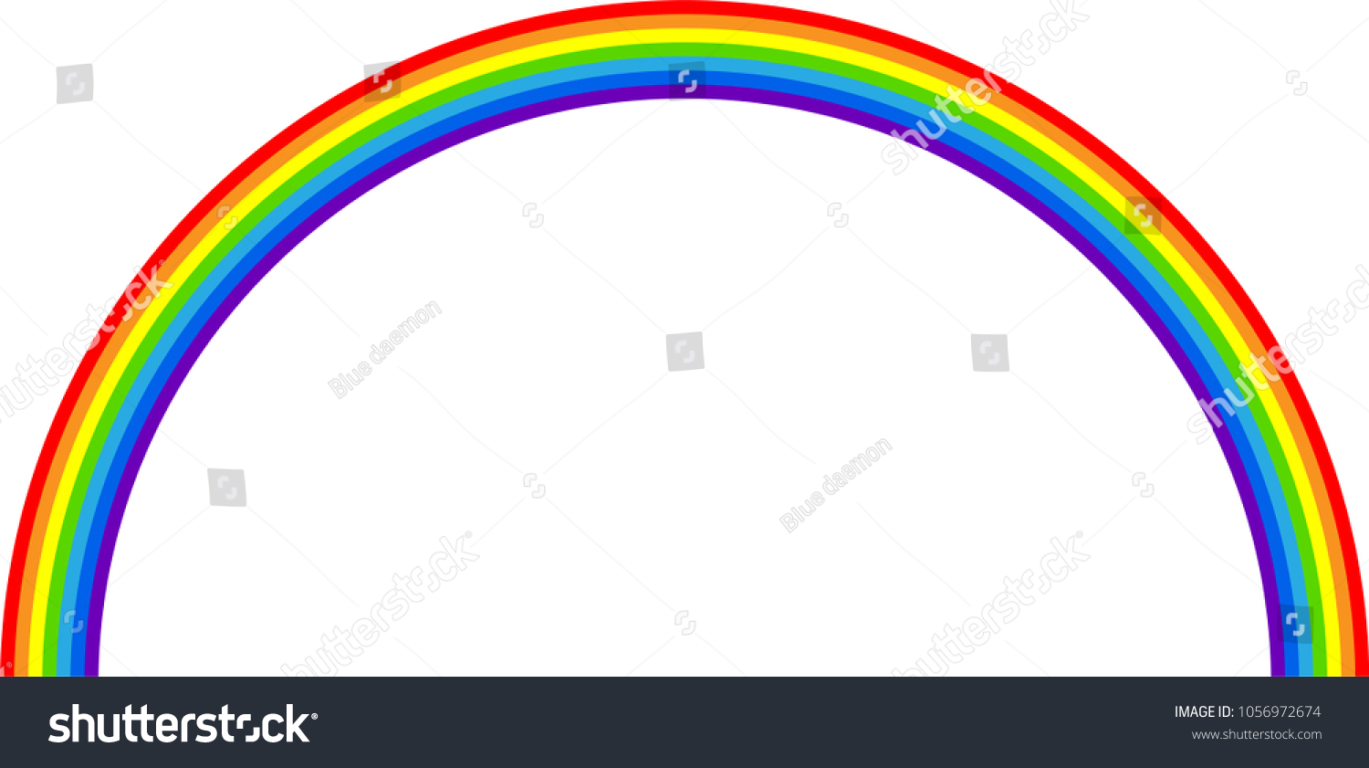 Rainbow Bridge Illustration Stock Vector (Royalty Free) 1056972674