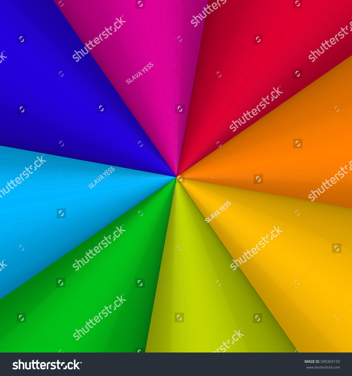 Rainbow Burst Abstract Background Stock Vector (Royalty Free) 590369150