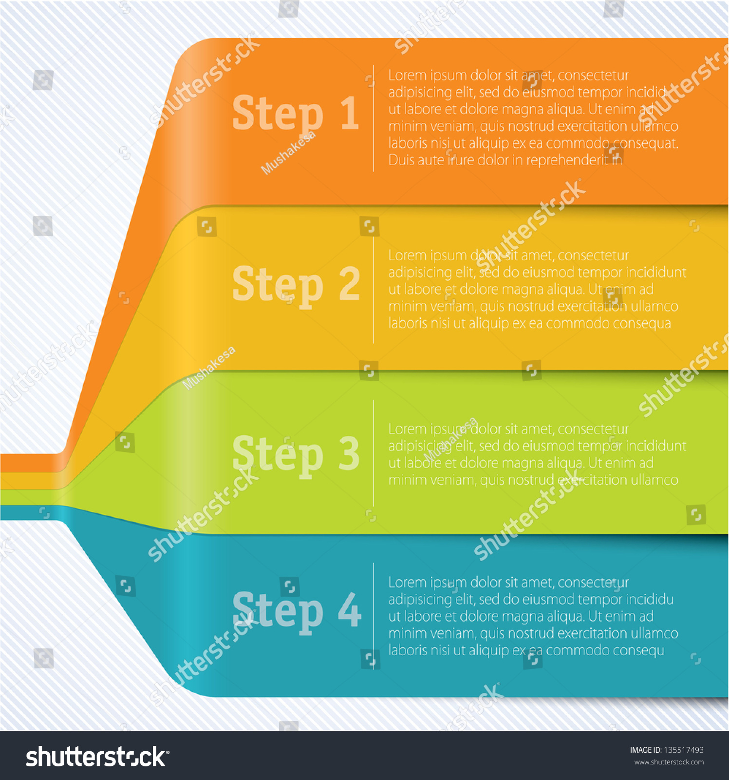 Rainbow Chart Template Infographics Vector Stock Vector (Royalty Free ...