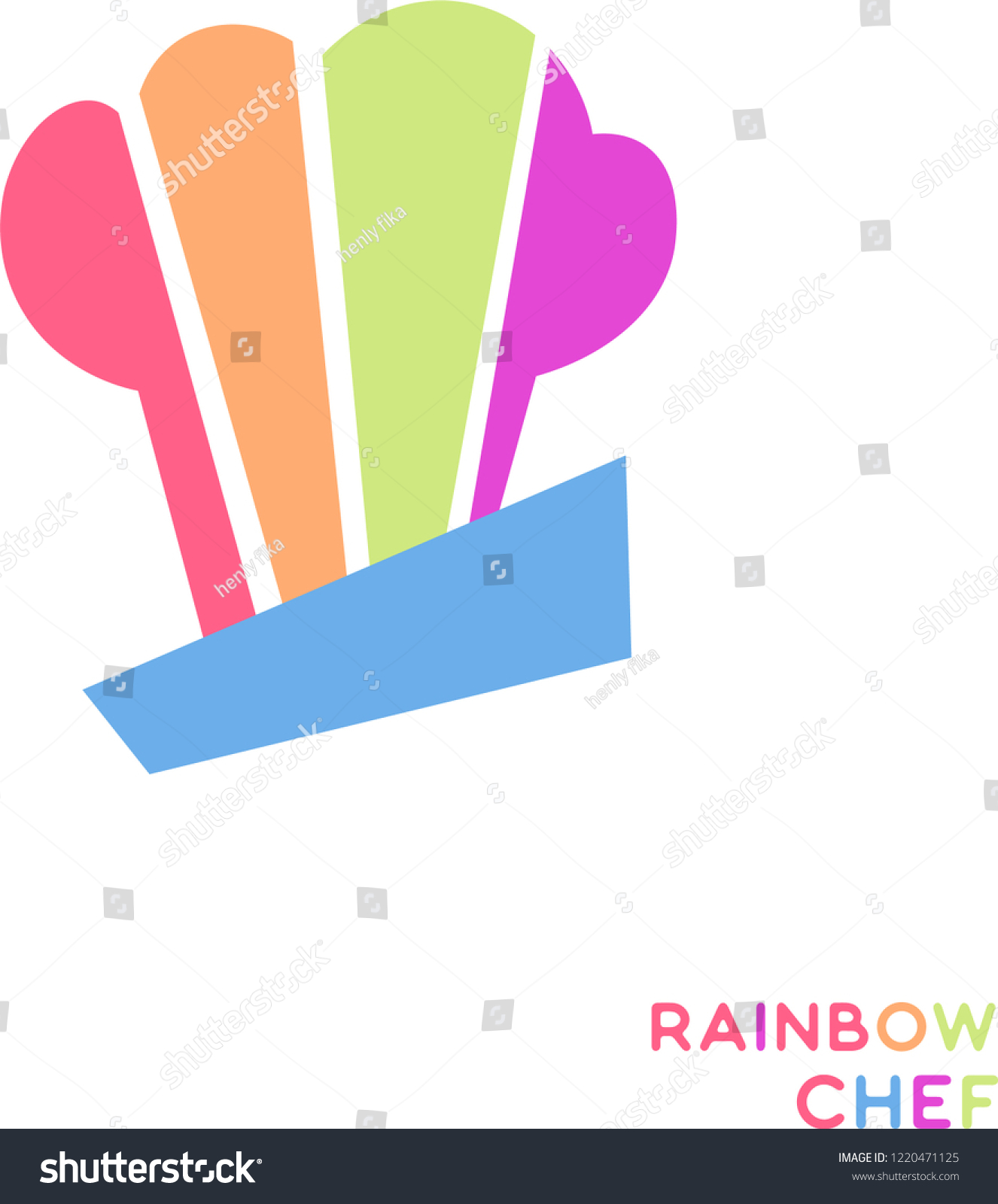 Rainbow Chef Logo Stock Vector (Royalty Free) 1220471125 | Shutterstock
