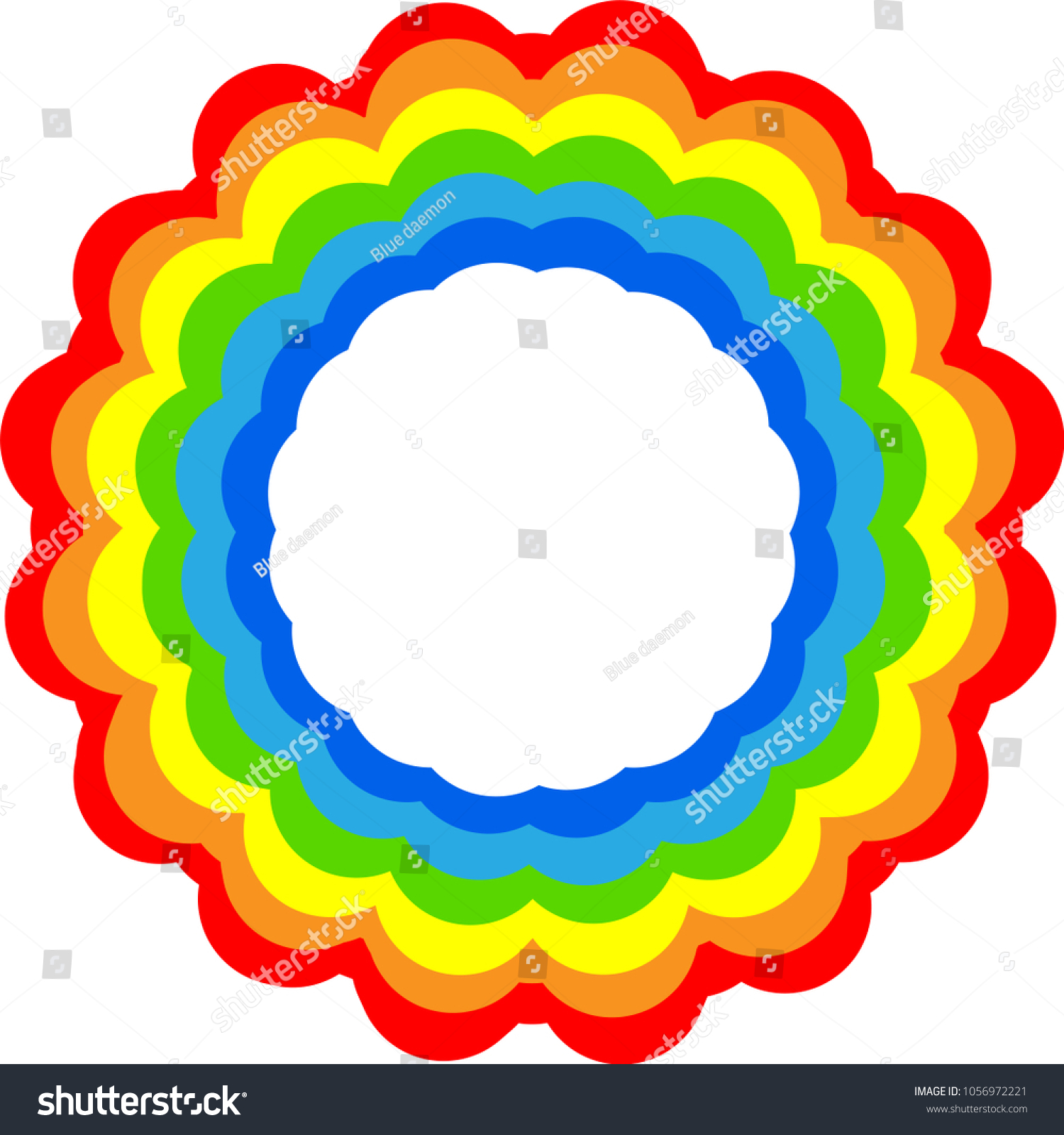 Rainbow Color Frame Stock Vector (Royalty Free) 1056972221 | Shutterstock