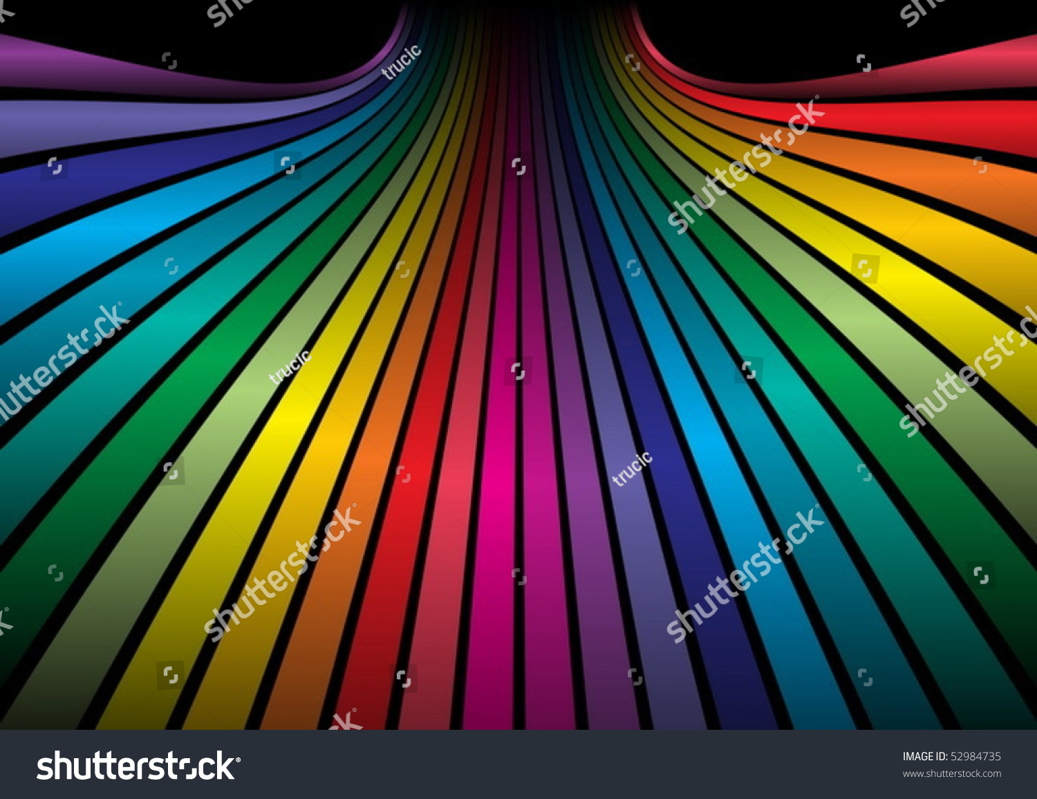 Rainbow Colored Vector Slide Stock Vector (Royalty Free) 52984735 ...