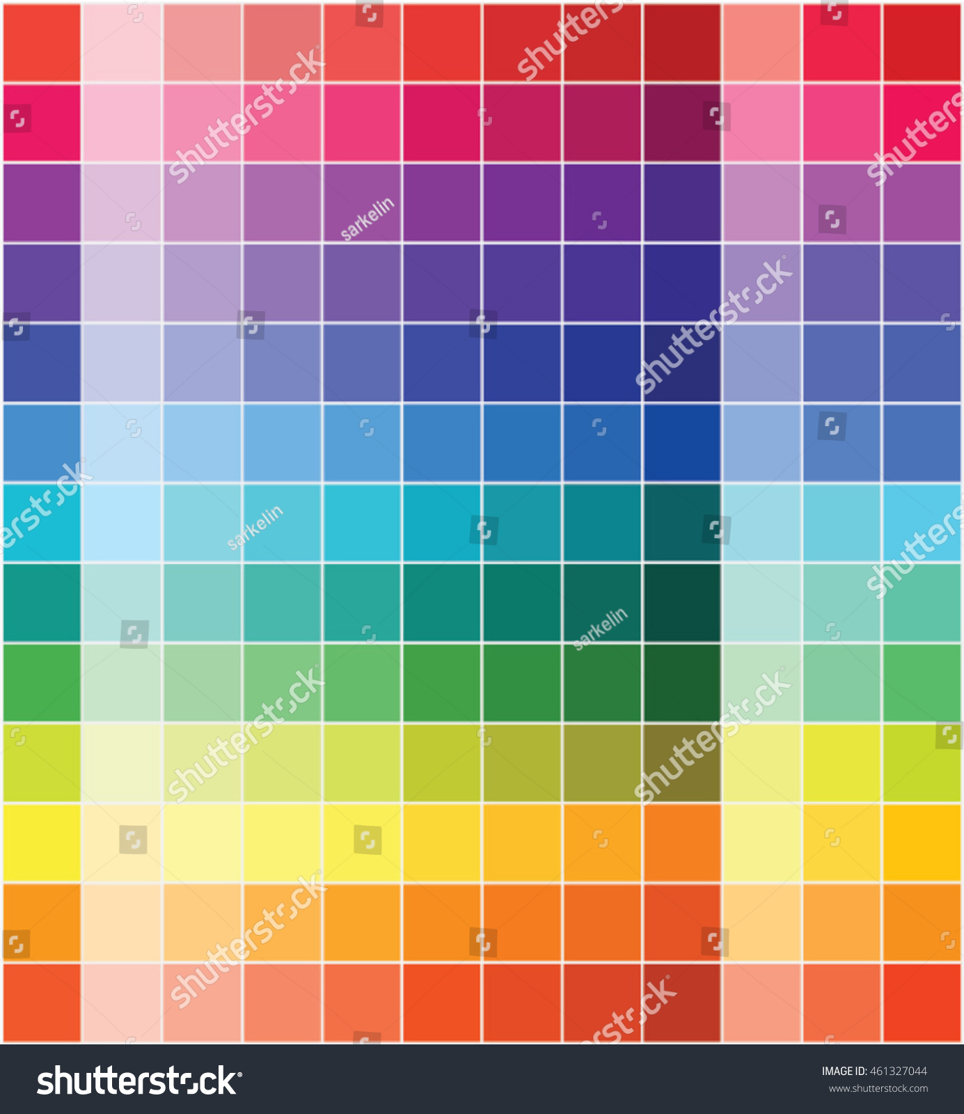 Rainbow Colors Square Pieces Vector Stock Vector (Royalty Free) 461327044