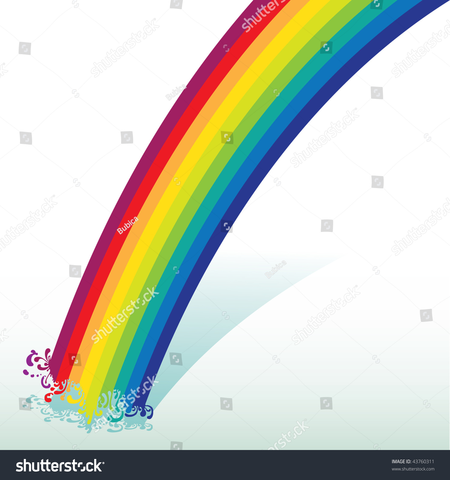 Rainbow Decorative Illustration Stock Vector (Royalty Free) 43760311 ...