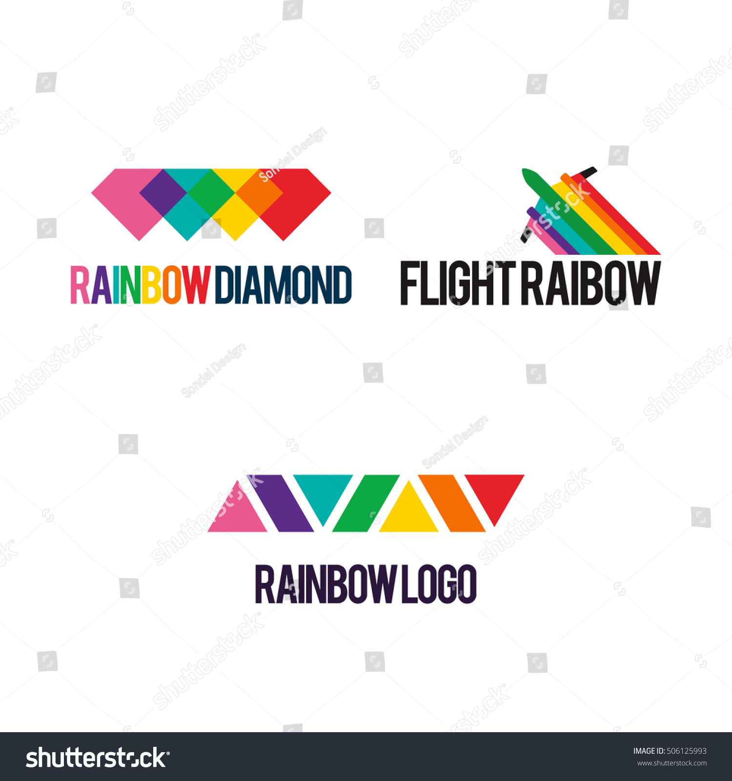 Rainbow Diamond Flight Fly Camera Logo: เวกเตอร์สต็อก (ปลอดค่าลิขสิทธิ์ ...