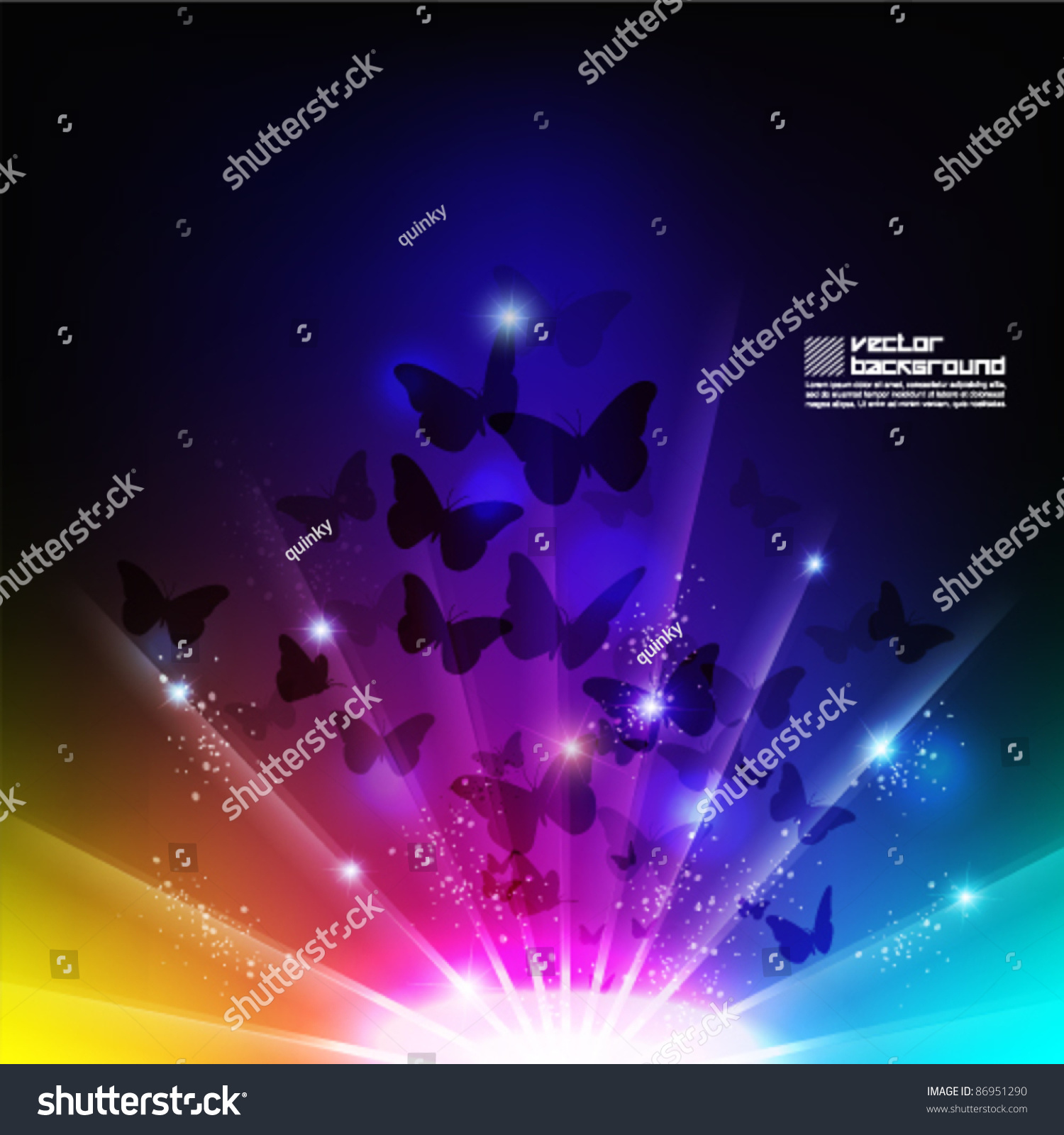 Rainbow Digital Art Background