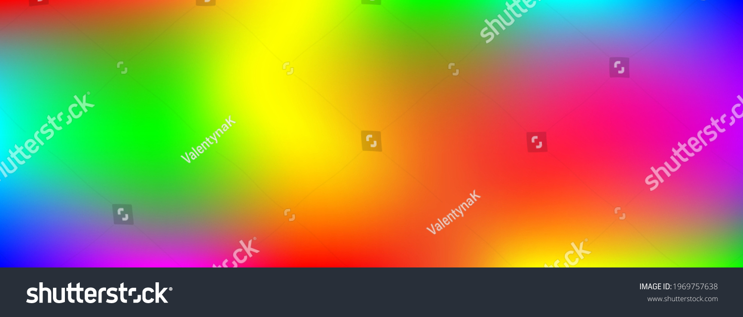 Rainbow Gradient Multicolored Ultrawide Vector Illustration Stock ...