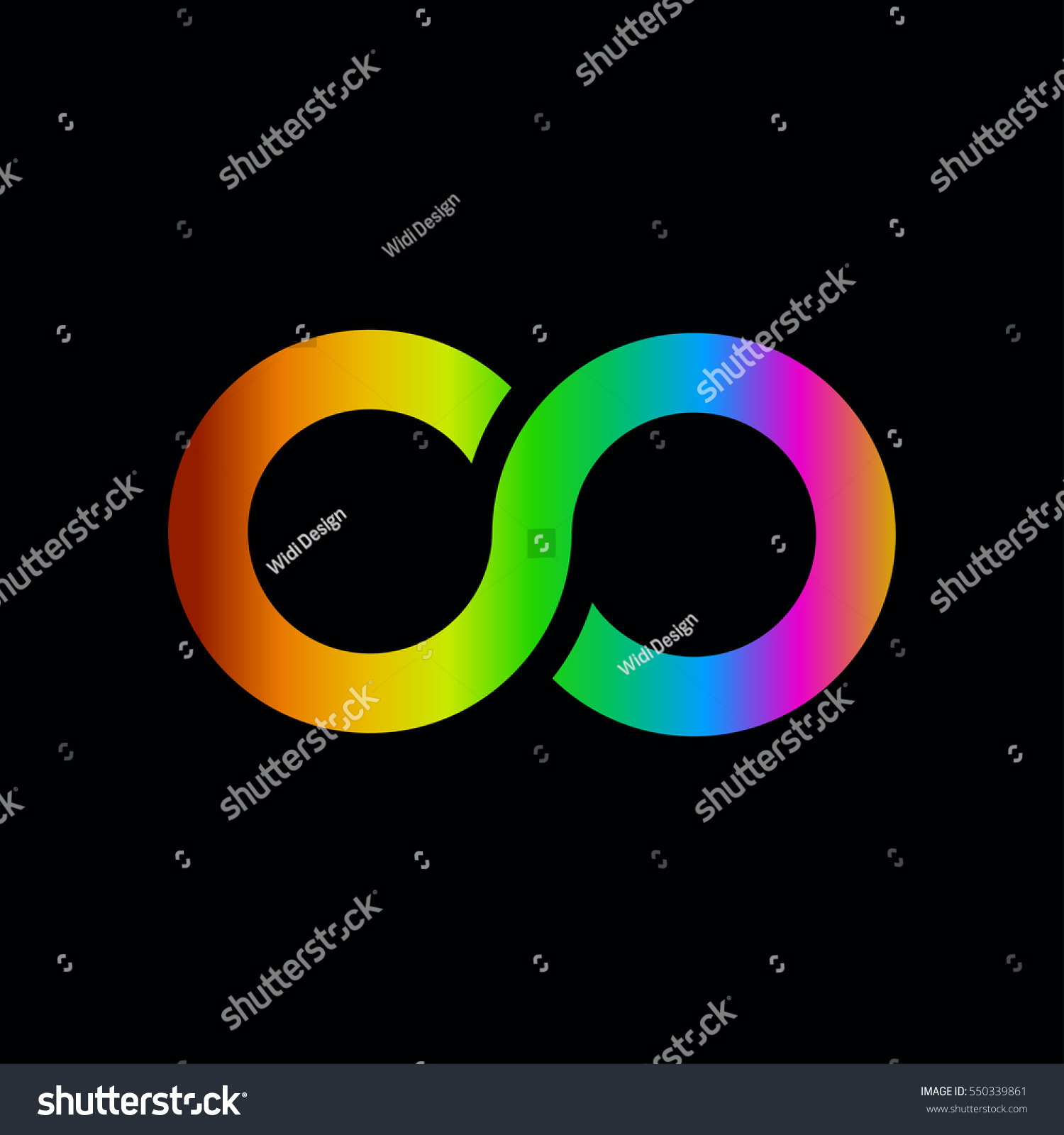 Rainbow Infinity Logo Stock Vector (Royalty Free) 550339861 | Shutterstock
