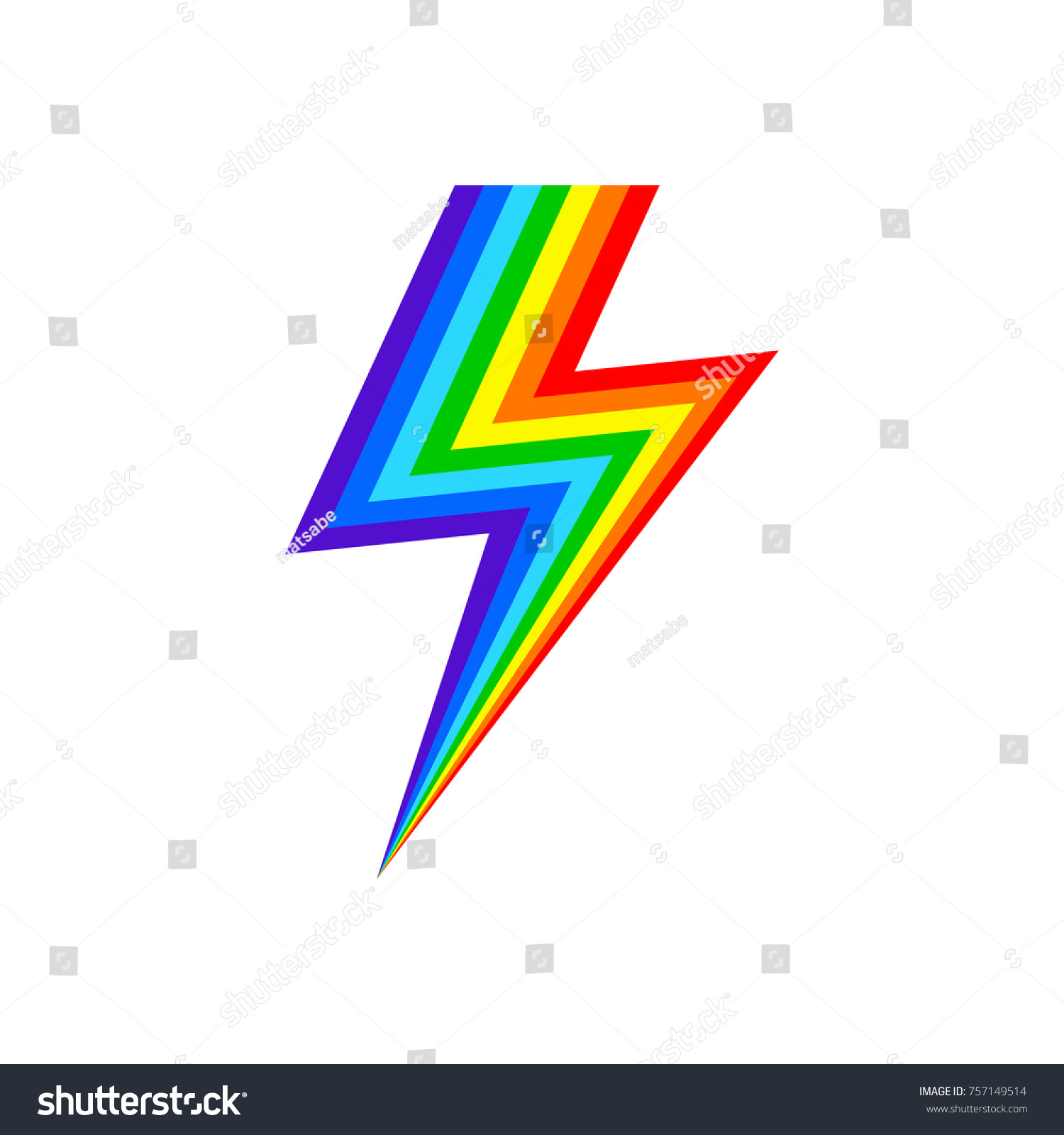 1,064 Rainbow lightning bolt Images, Stock Photos & Vectors | Shutterstock