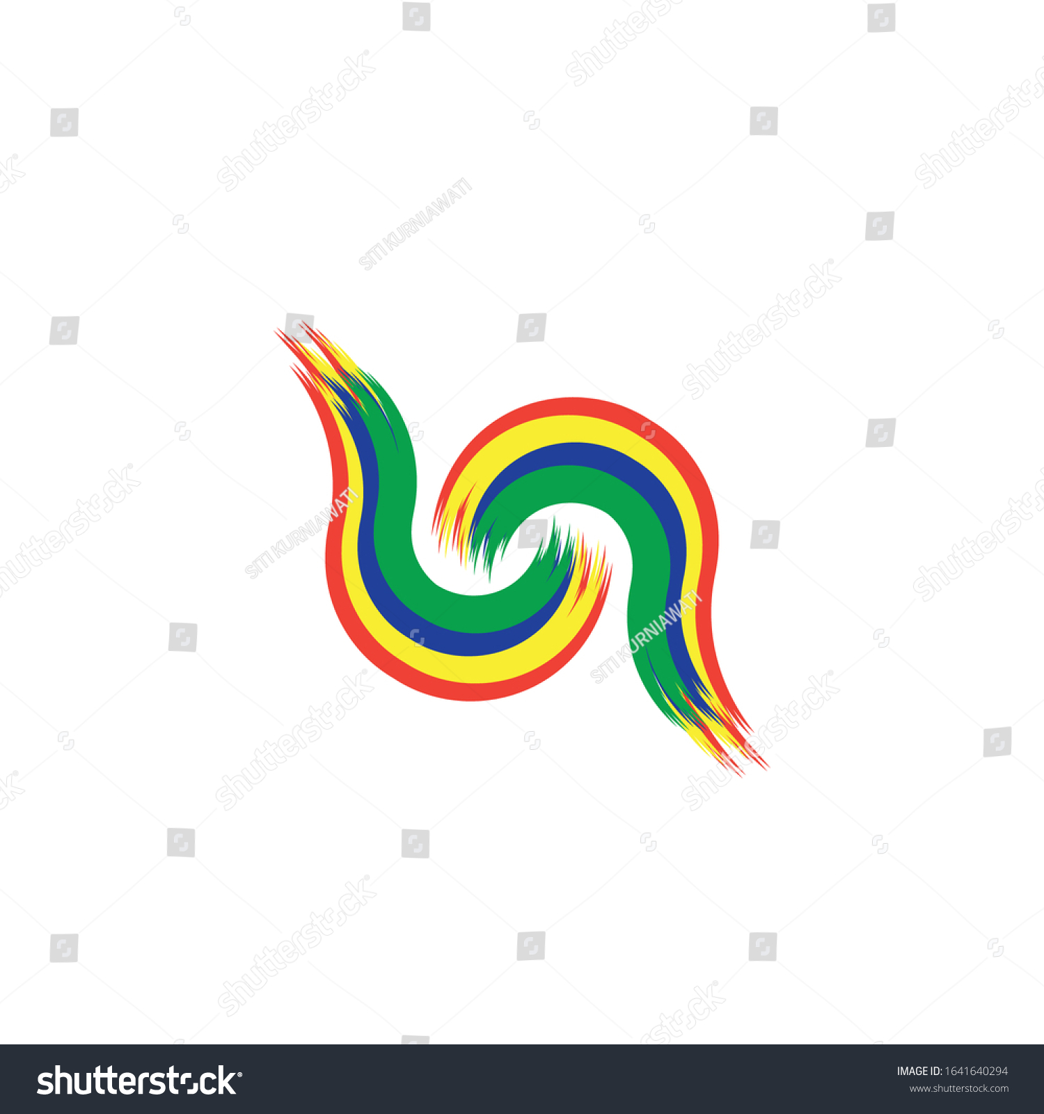 Rainbow Logo Design Vector Template Stock Vector (Royalty Free ...