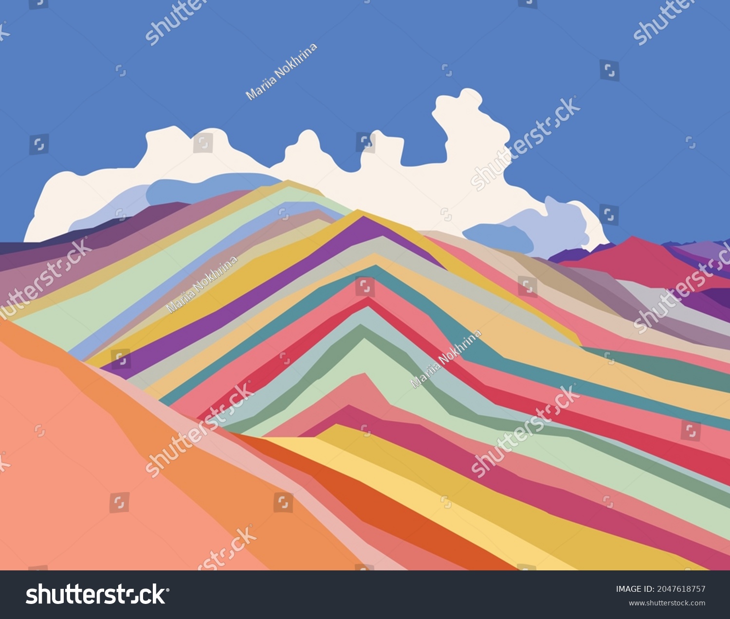 25 Rainbow mountain landscape peru Stock Illustrations, Images ... 25 Rainbow mountain landscape peru Stock Illustrations, Images ...