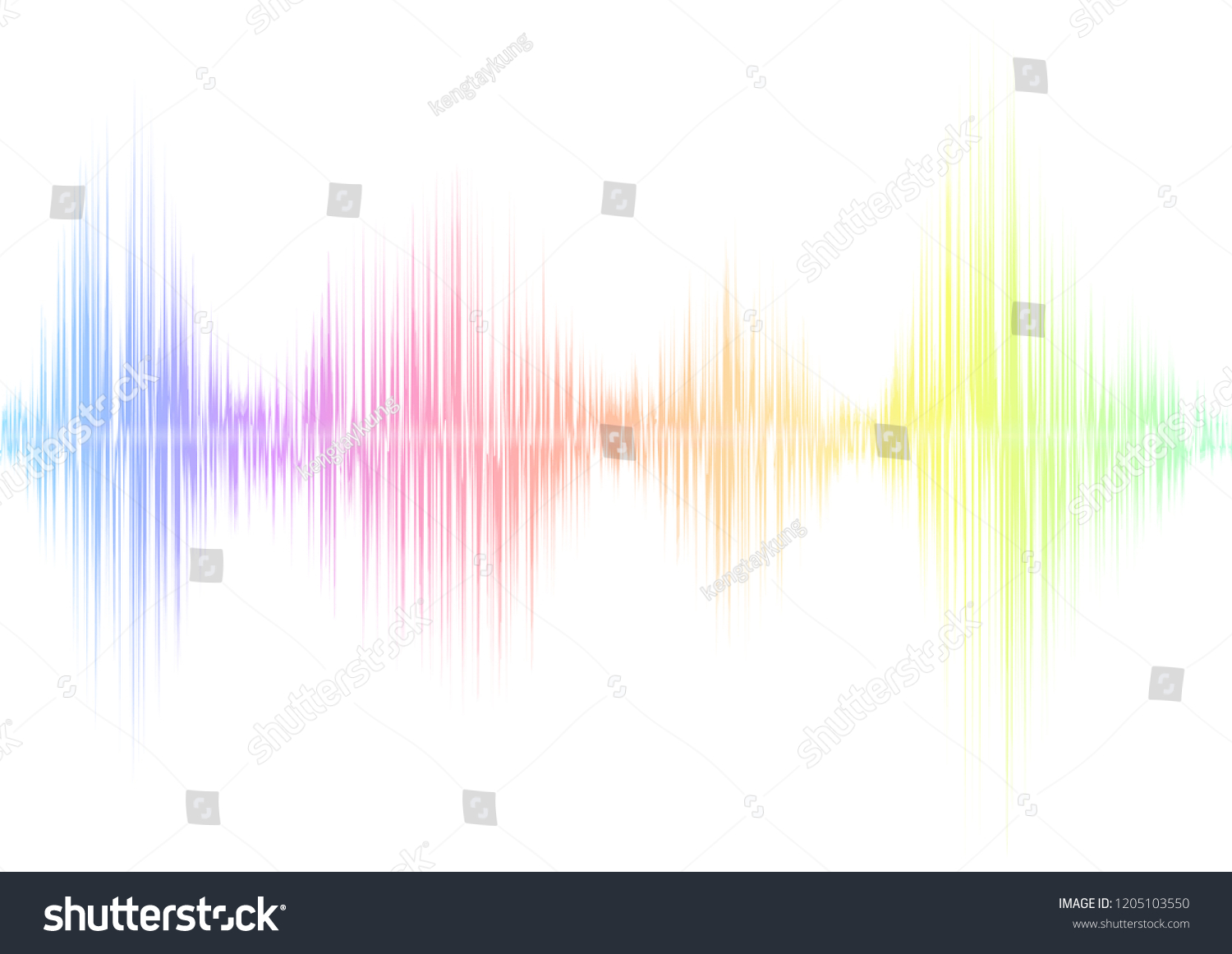 Rainbow Pastel Color Wave Vector Background Stock Vector (Royalty Free ...