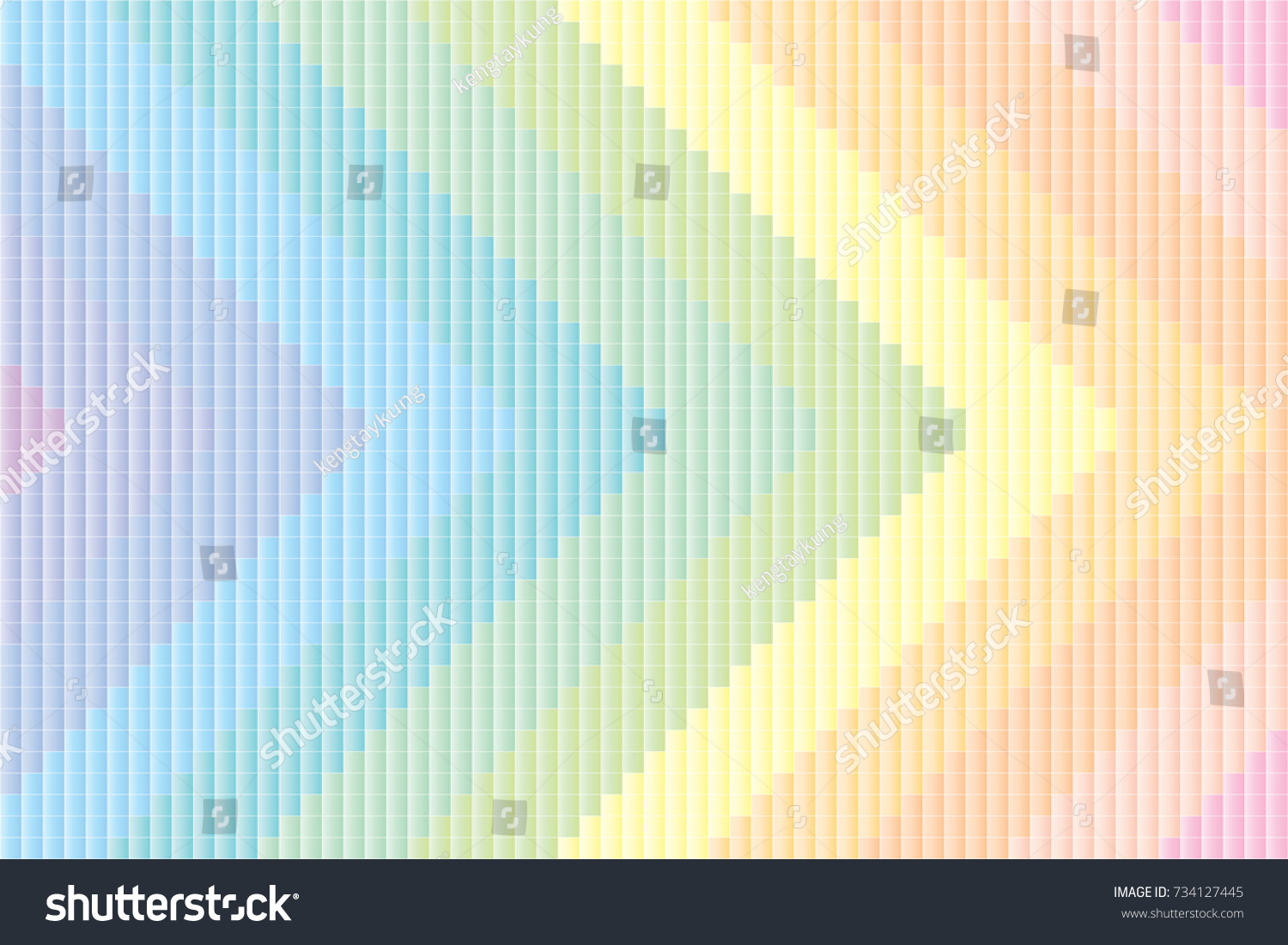 Rainbow Pixel Pastel Color Vector Background Stock Vector (Royalty Free ...