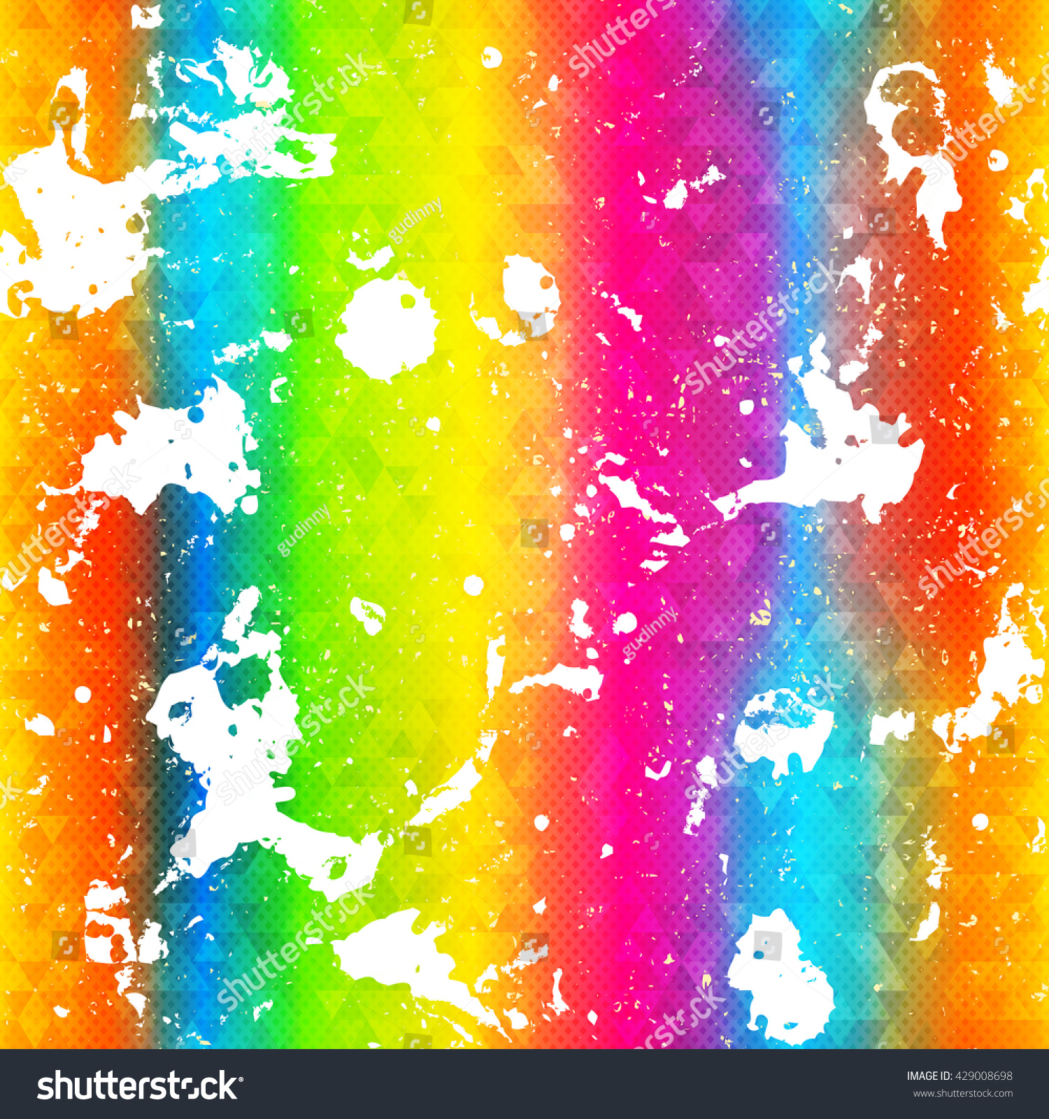 Rainbow Seamless Texture White Drops: เวกเตอร์สต็อก (ปลอดค่าลิขสิทธิ์ ...