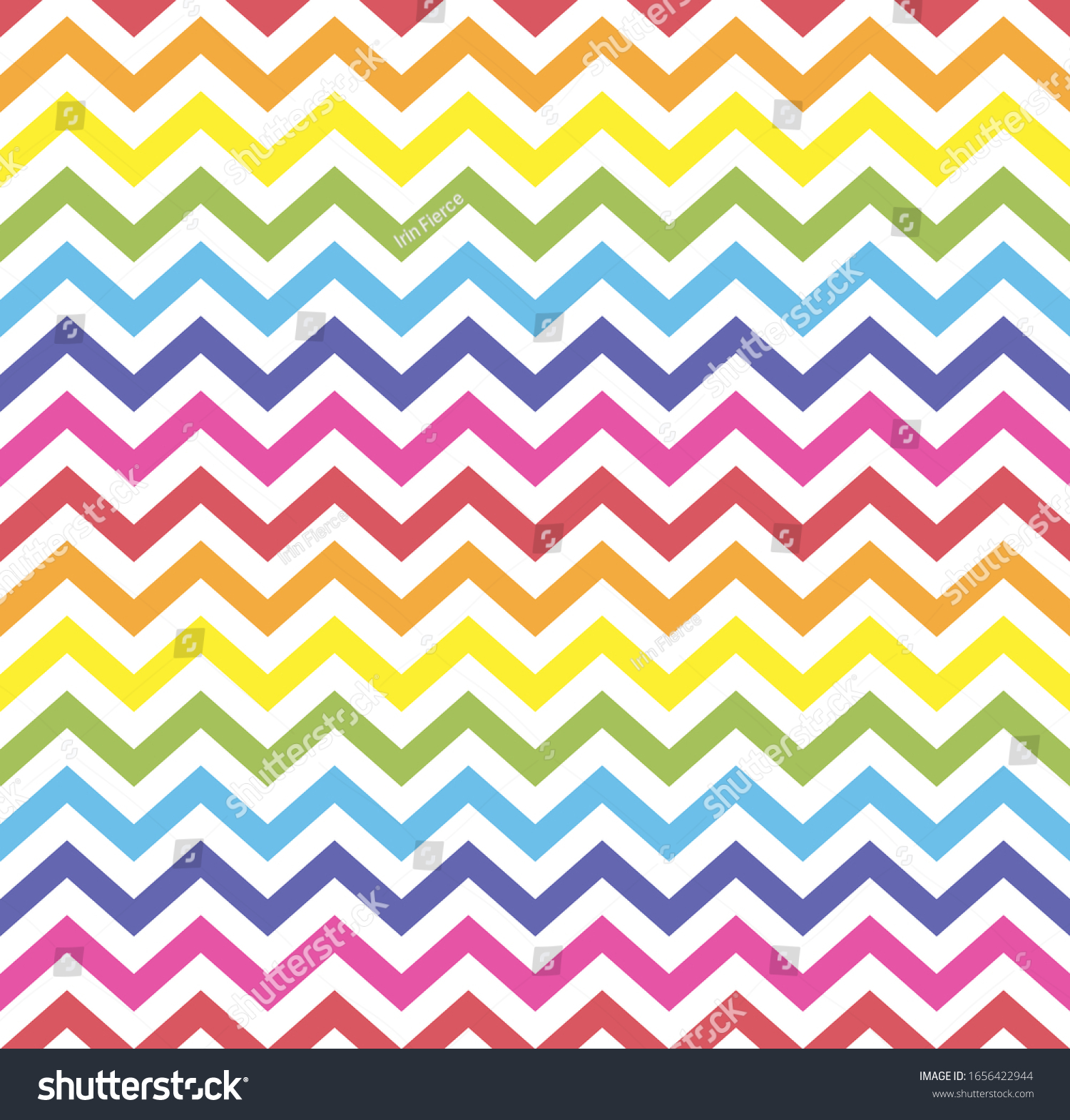 Rainbow Seamless Zigzag Pattern Vector Illustration Stock Vector ...