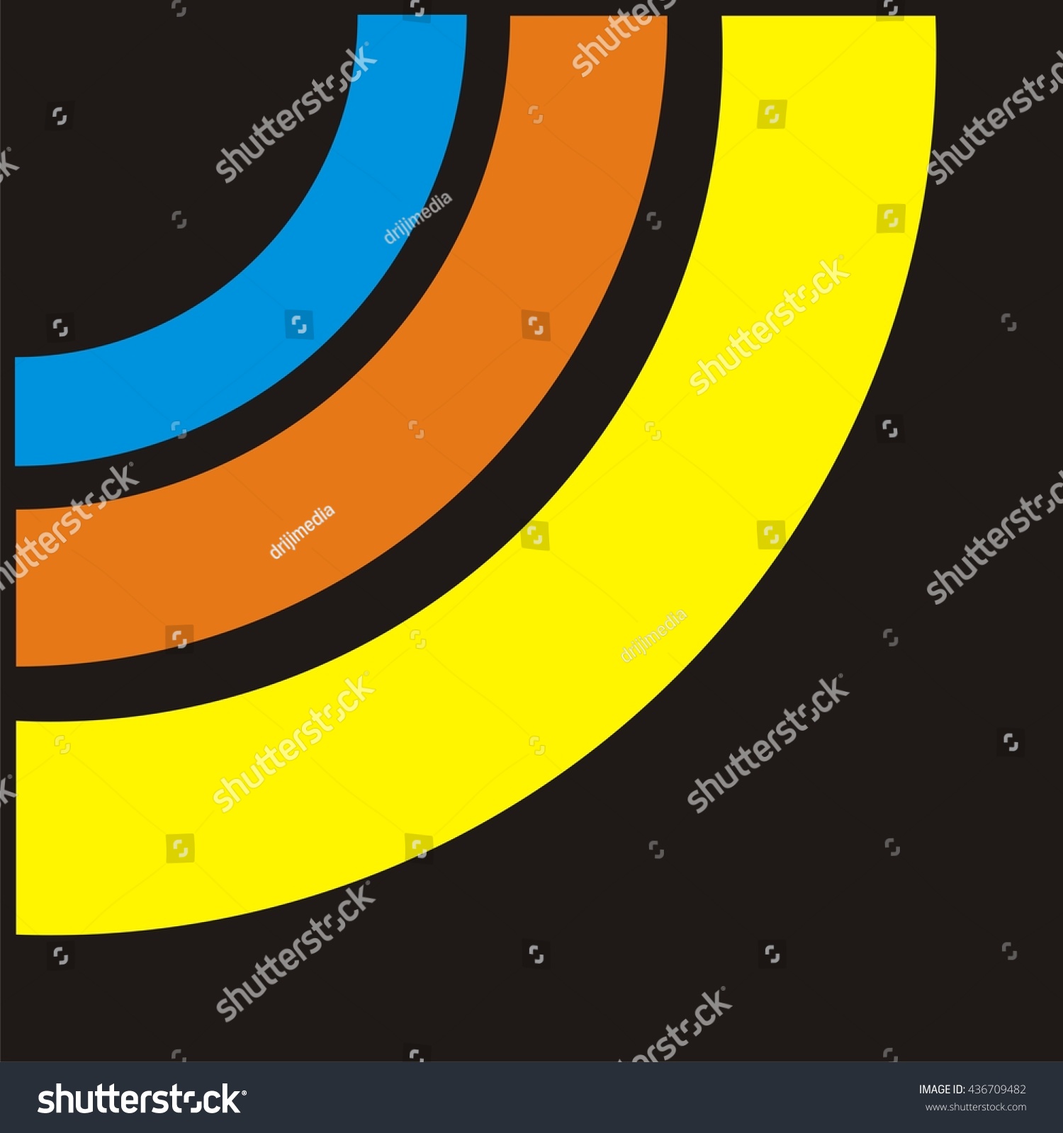 Rainbow Signal Logo Stock Vector (Royalty Free) 436709482