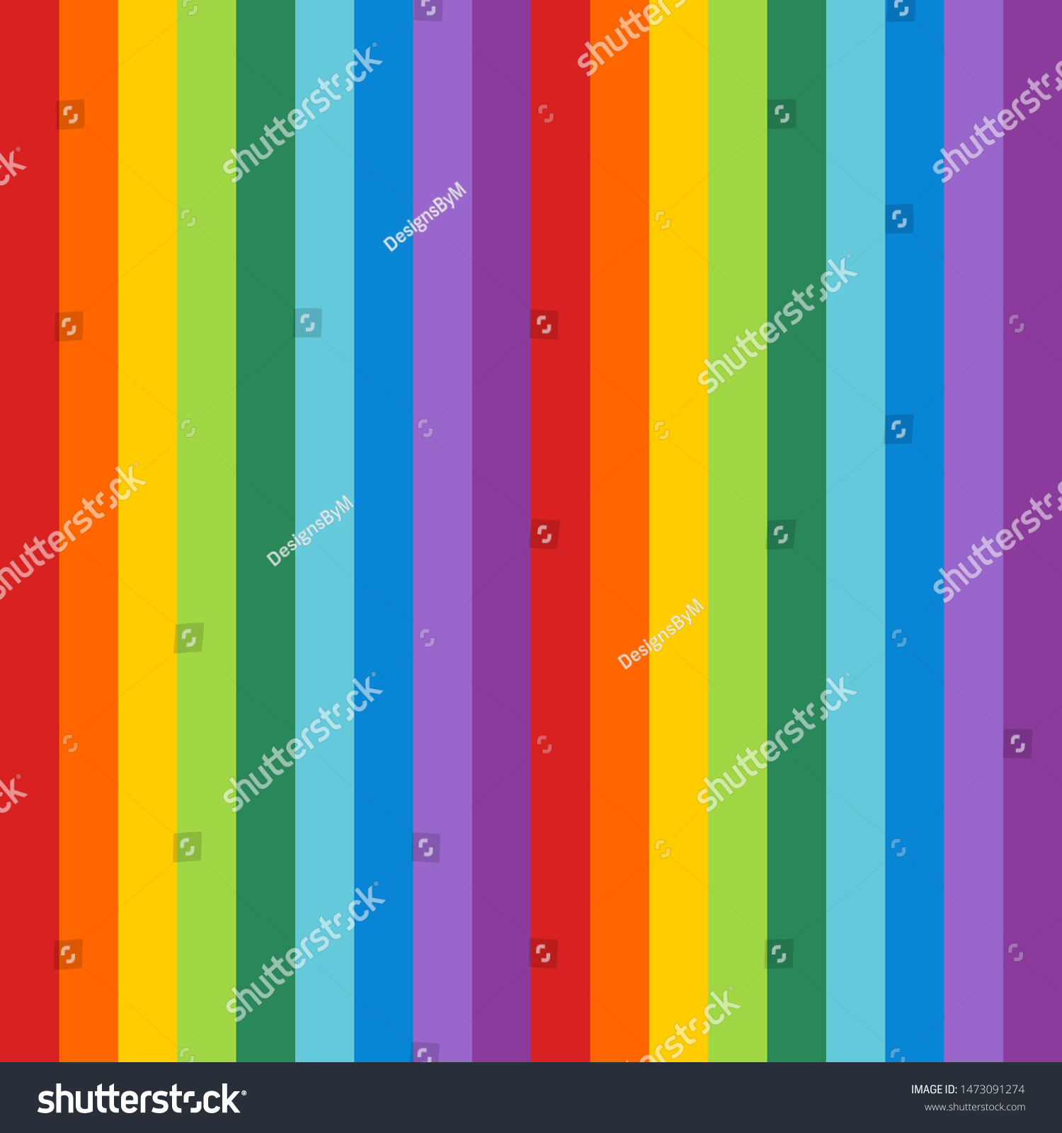 Rainbow Stripes Background Vector Art Colorful Stock Vector (Royalty ...