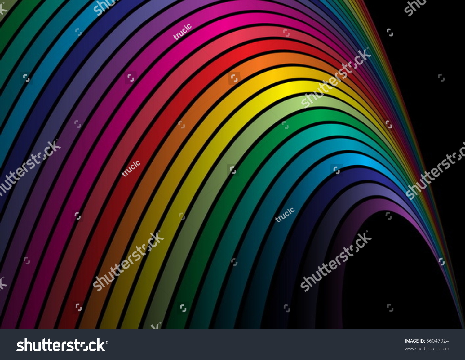 Rainbow Vector Arc Illustration Stock Vector (Royalty Free) 56047924 ...