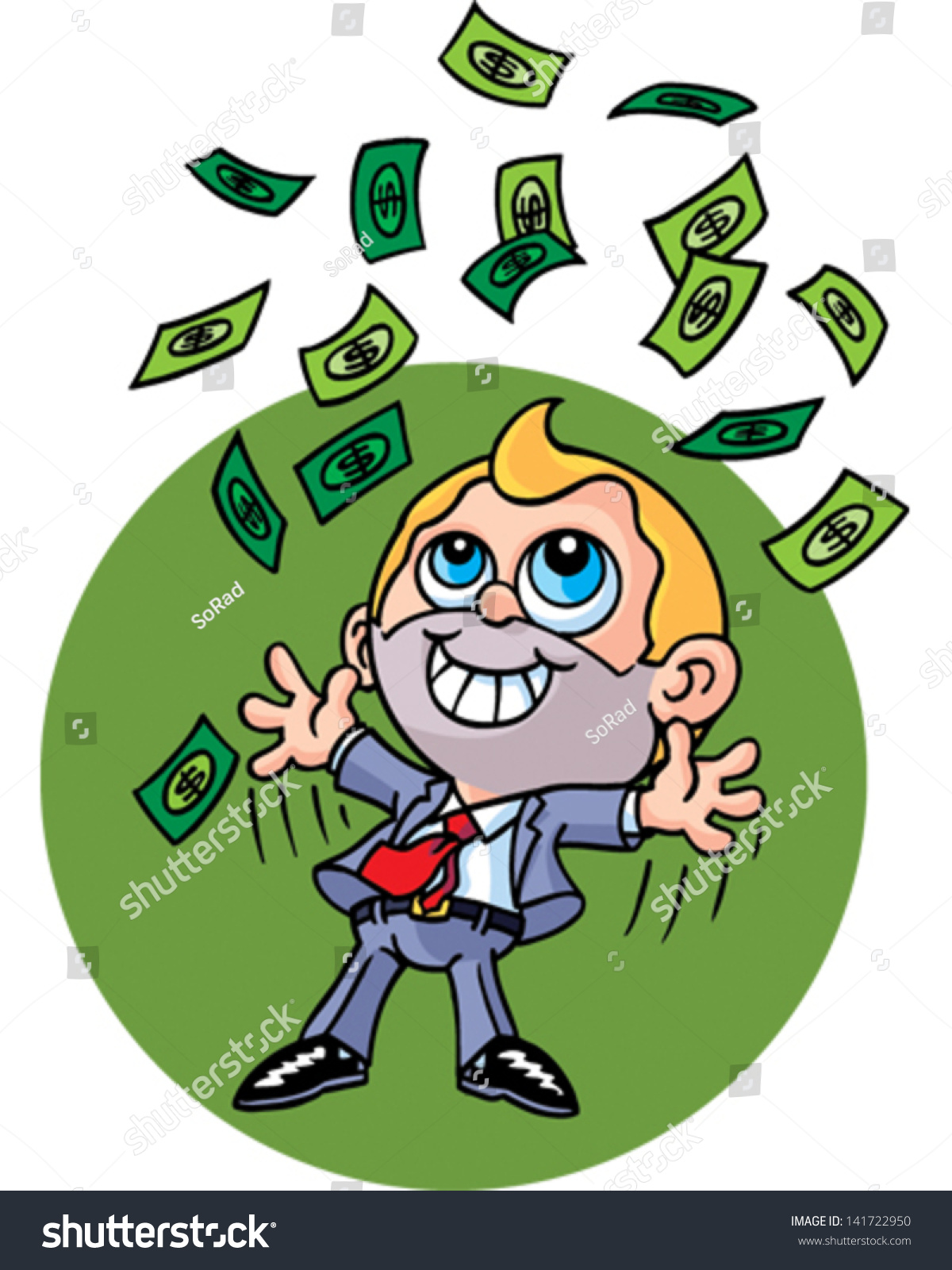 Raining Money Stock Vector (Royalty Free) 141722950 | Shutterstock