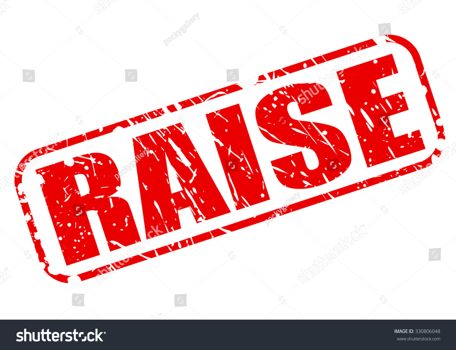 Raise Red Stamp Text On White Stock Vector (Royalty Free) 330806048 ...