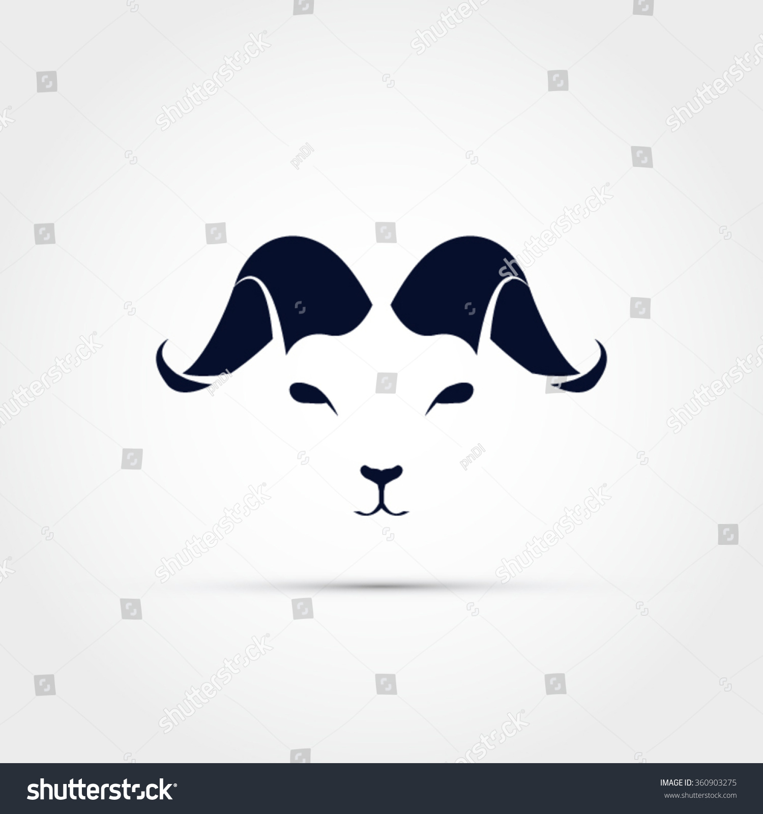 Ram Head Icon Stock Vector (Royalty Free) 360903275 | Shutterstock