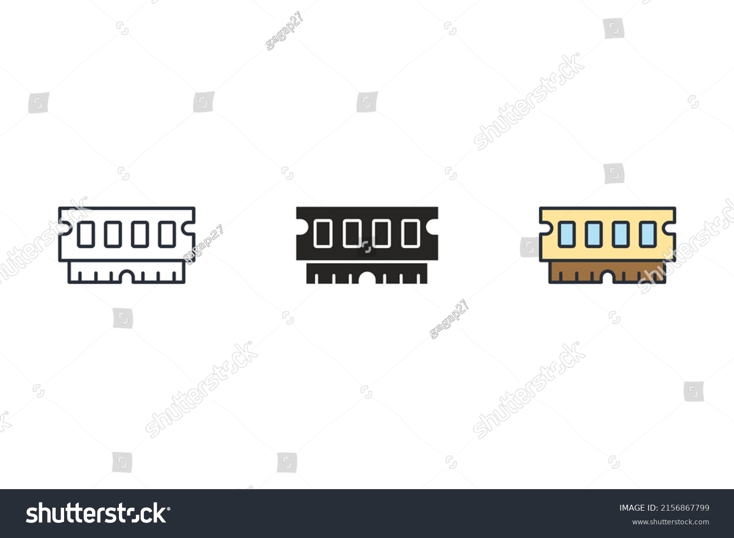 Ram Icons Symbol Vector Elements Infographic Stock Vector (Royalty Free ...