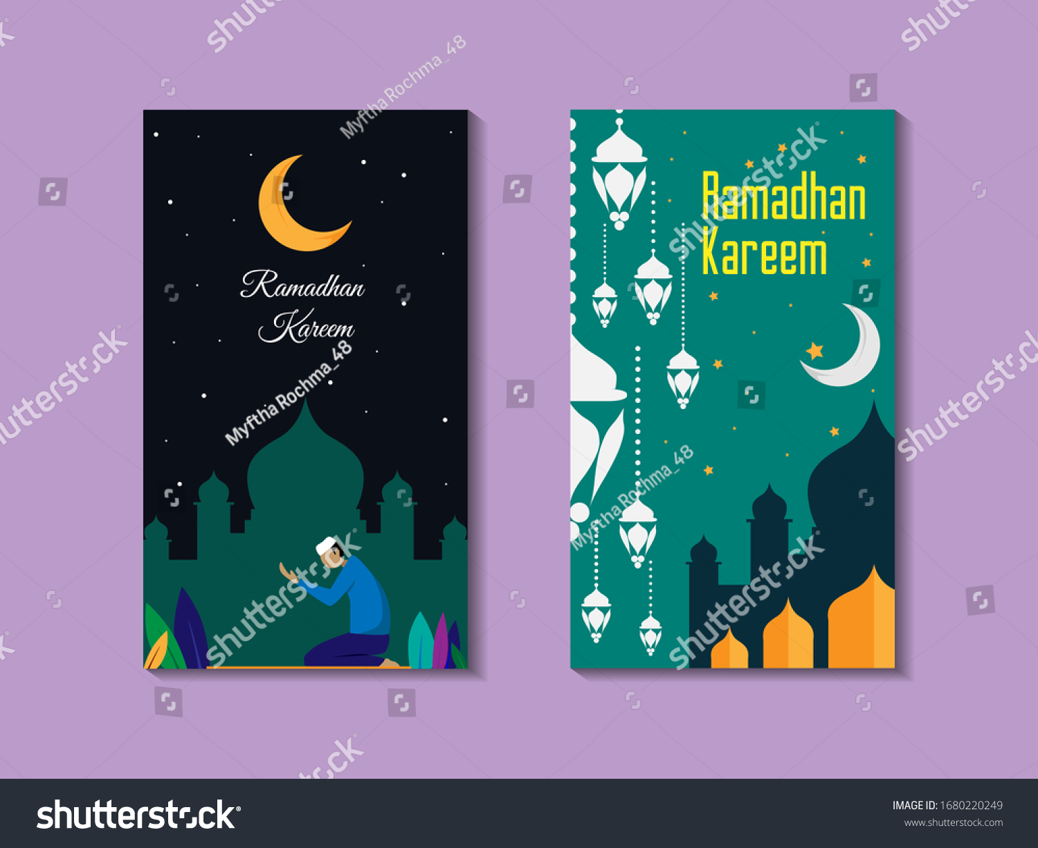 Ramadan Cover Design Background Vector Stock Vector (Royalty Free ...