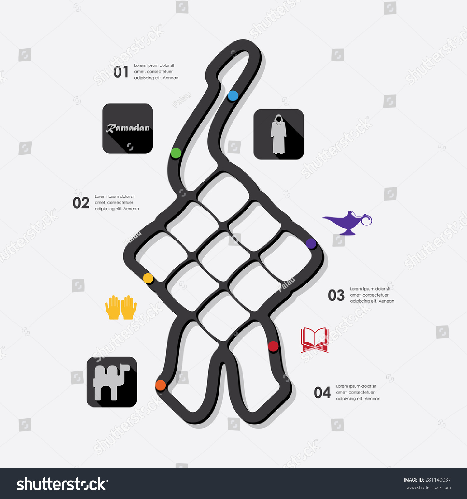 Ramadan Infographic Stock Vector (Royalty Free) 281140037 | Shutterstock