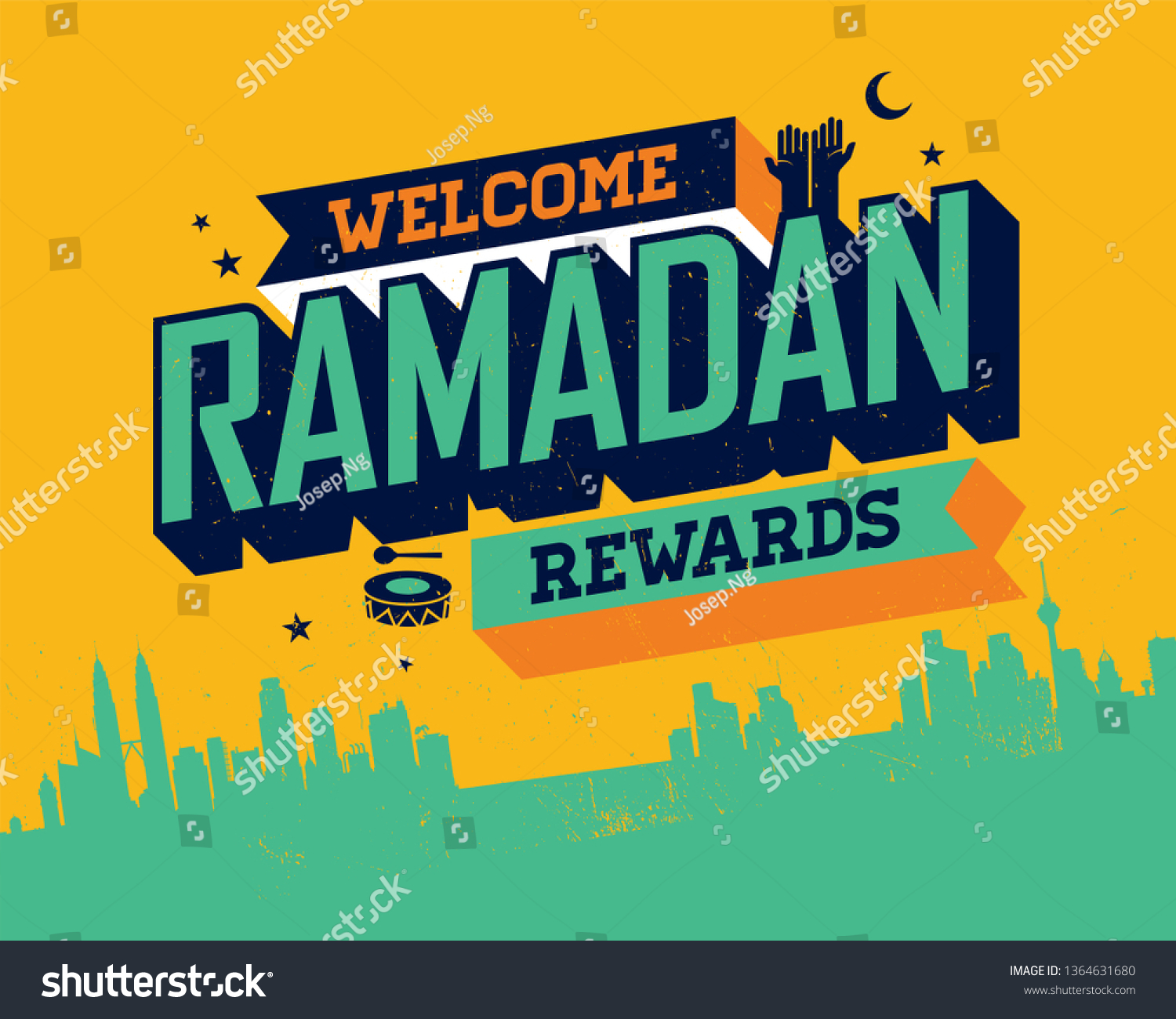 Ramadan Rewards Design Stock Vector (Royalty Free) 1364631680