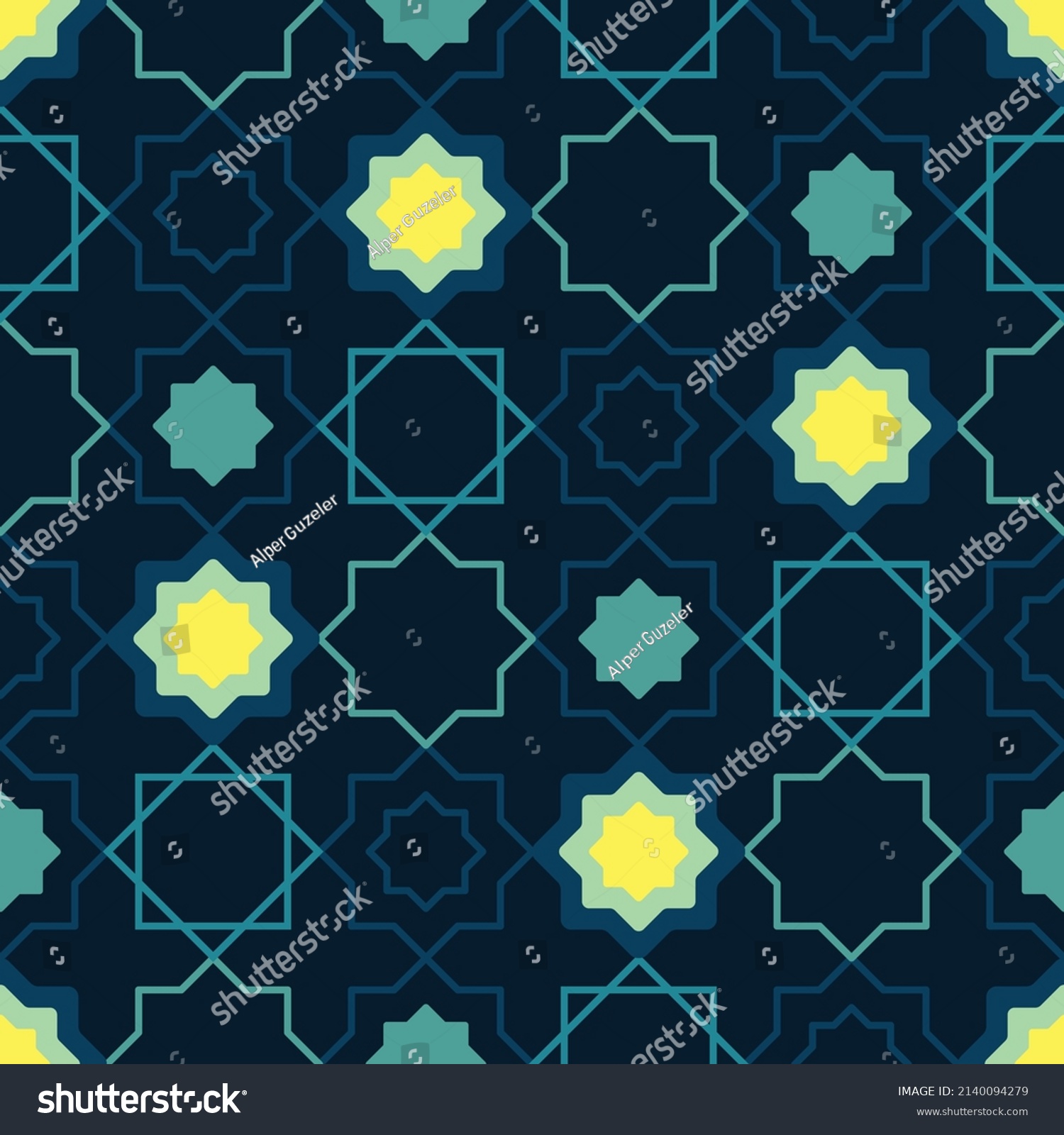 Ramadhan Icon Set Pattern Vector Illustration Stock Vector (Royalty ...