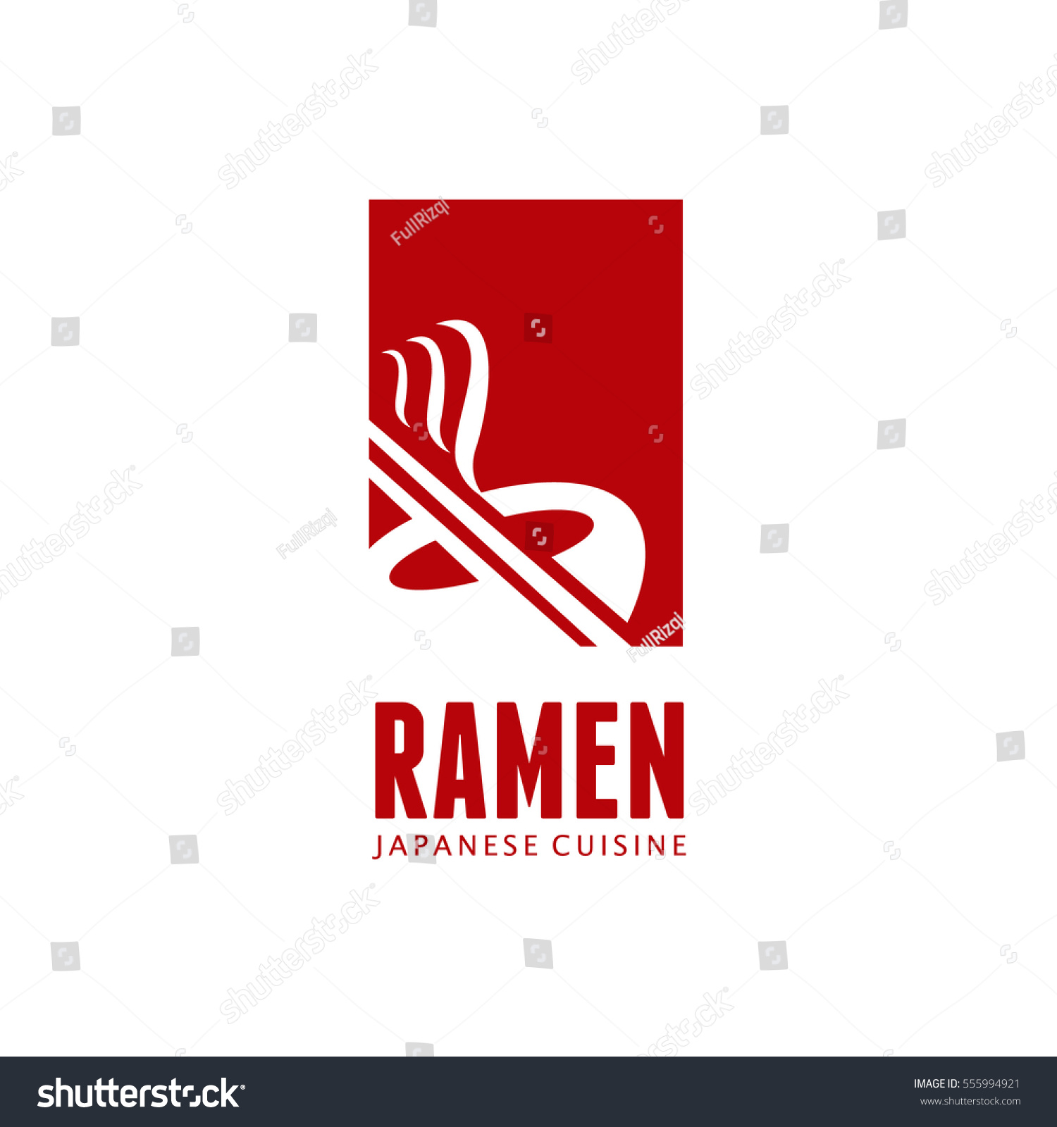 Ramen Logo Stock Vector (Royalty Free) 555994921 | Shutterstock