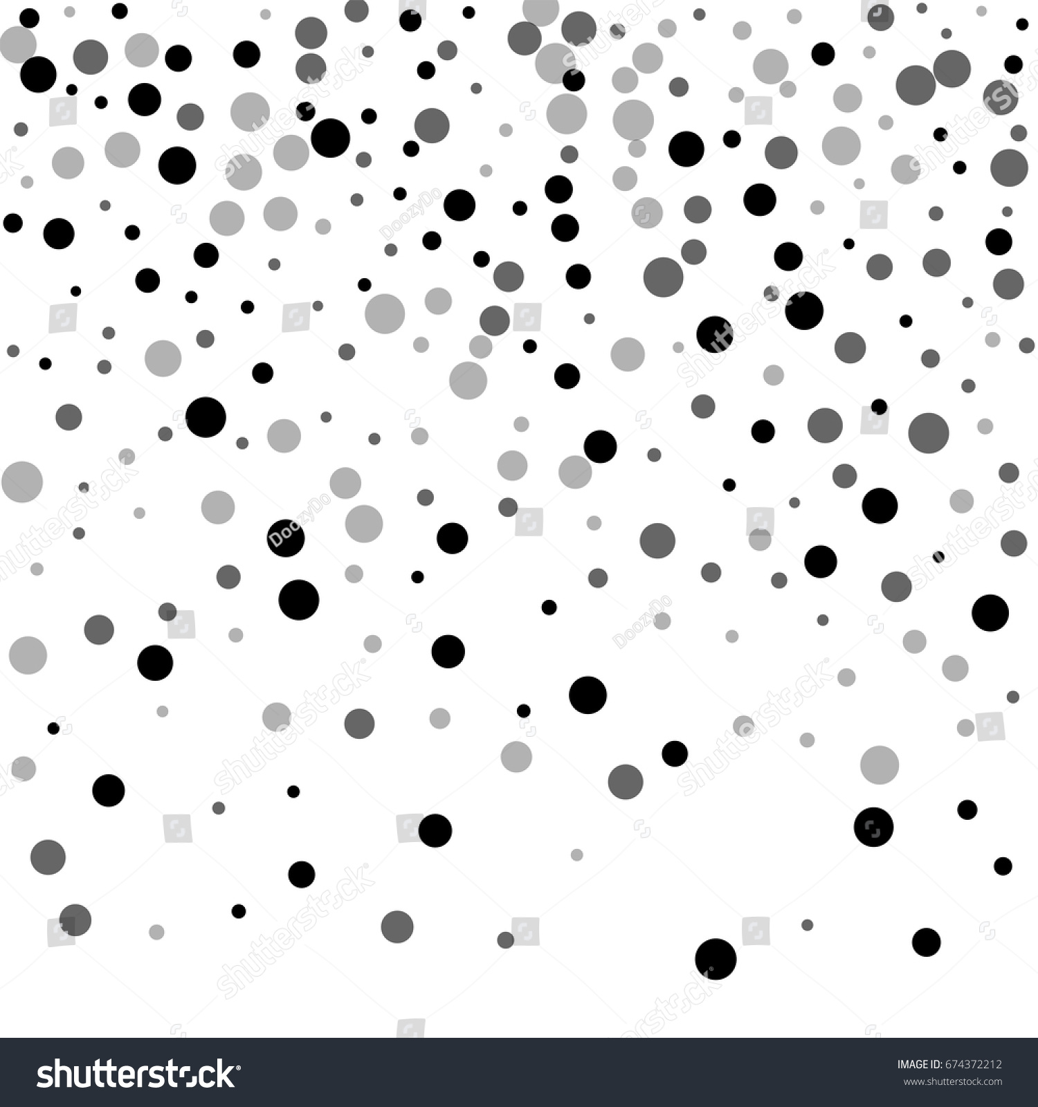 Random Black Dots Top Gradient On Stock Vector (Royalty Free) 674372212