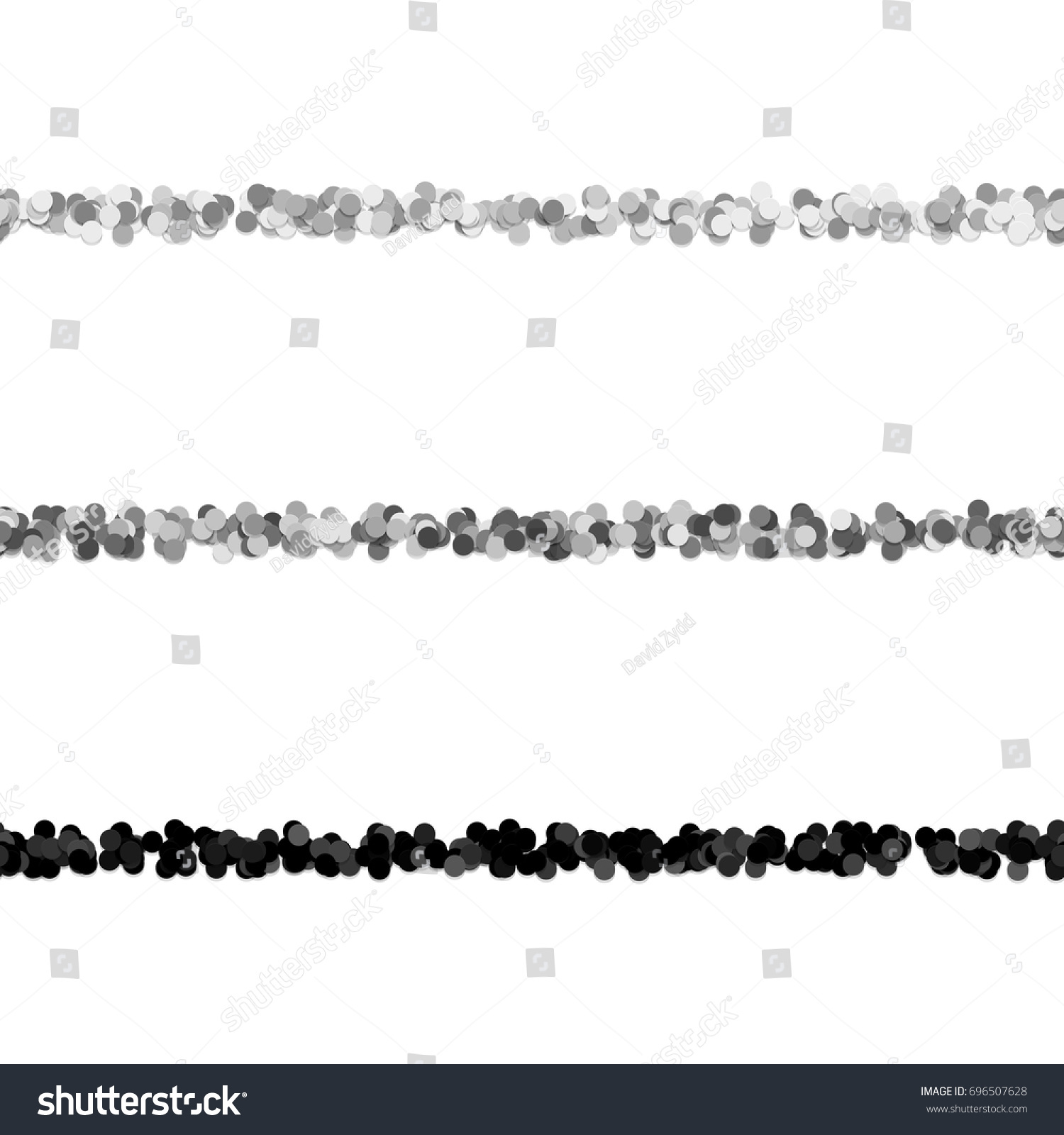 Random Dot Pattern Line Separator Set Stock Vector (Royalty Free ...
