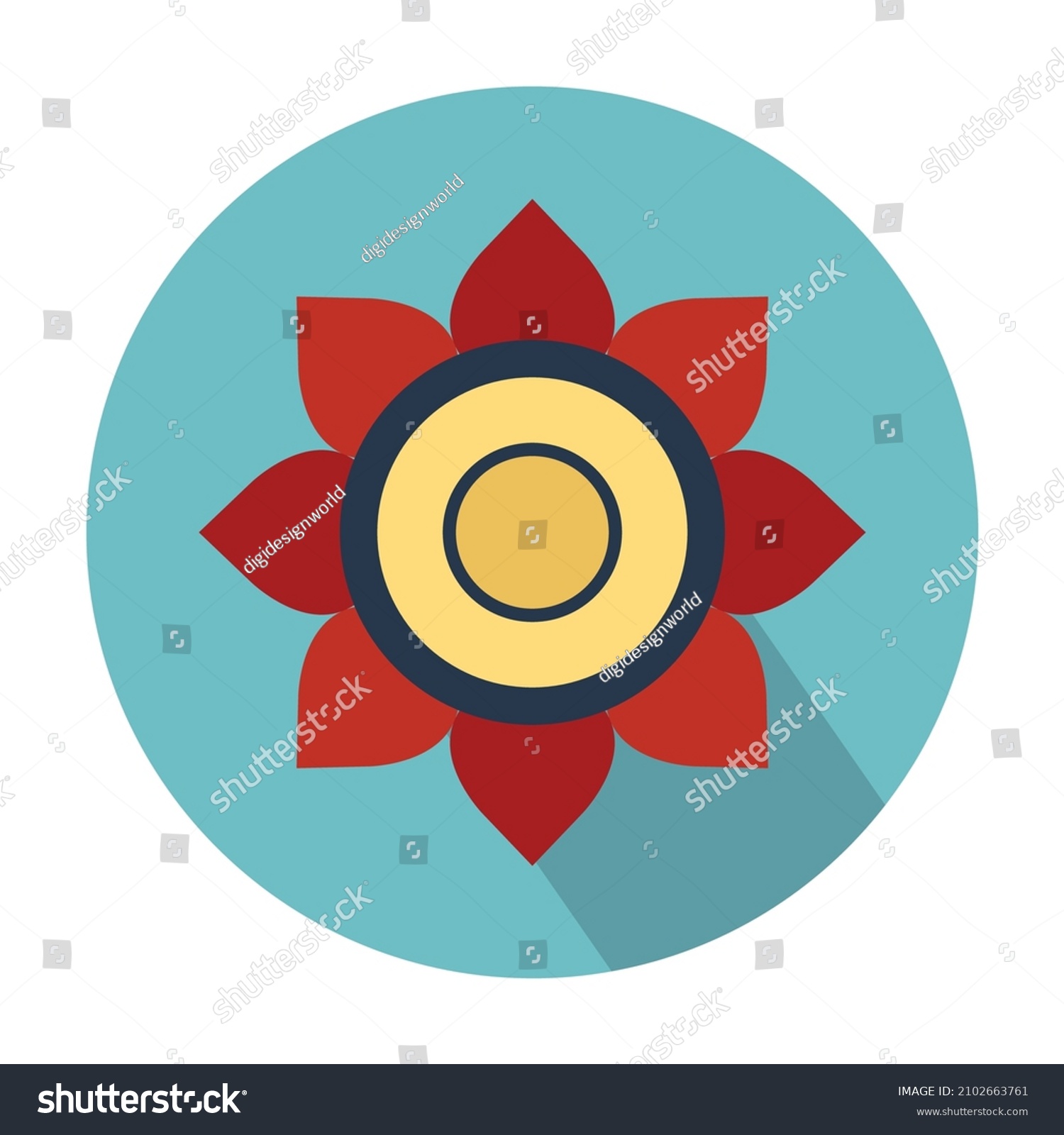 Rangoli Flat Background Vector Icon Which Stock Vector (Royalty Free) 2102663761 | Shutterstock