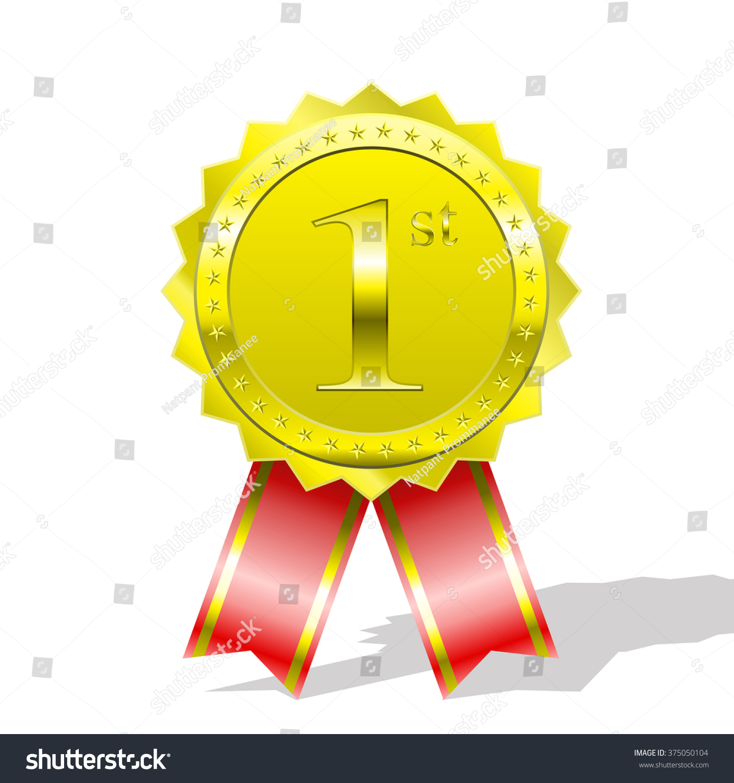 Ranked 1 Certificate Ribbon Vector Illustration: vector de stock (libre ...