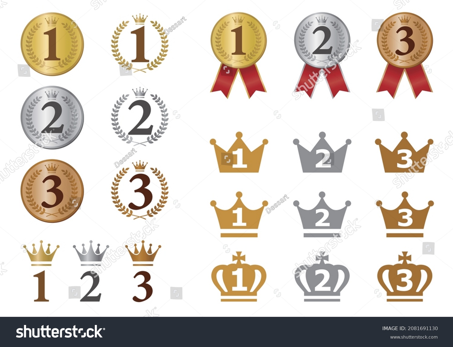 Ranking Icon Illustration Set Vector Stock Vector (Royalty Free ...