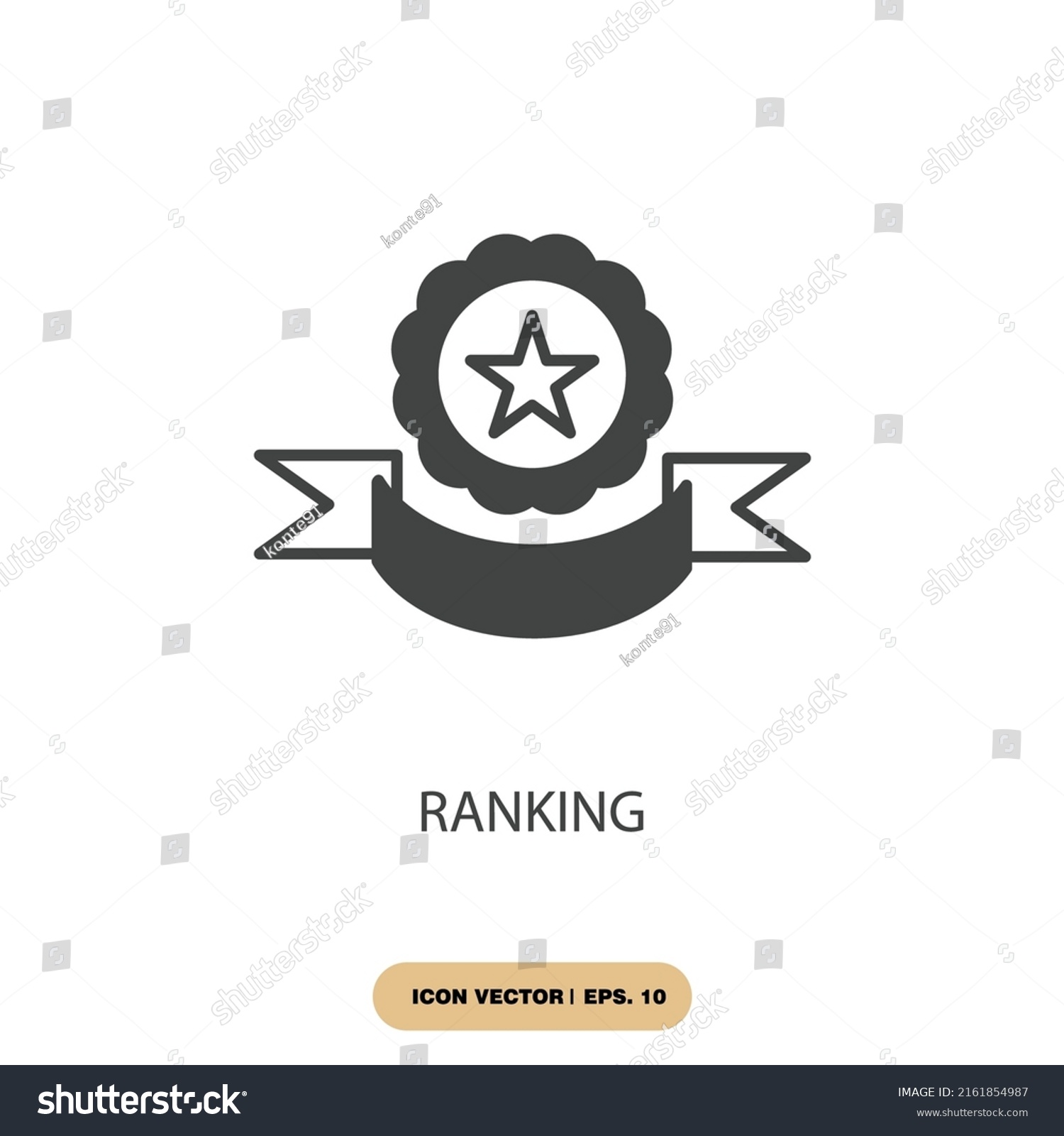 Ranking Icons Symbol Vector Elements Infographic Stock Vector (Royalty ...