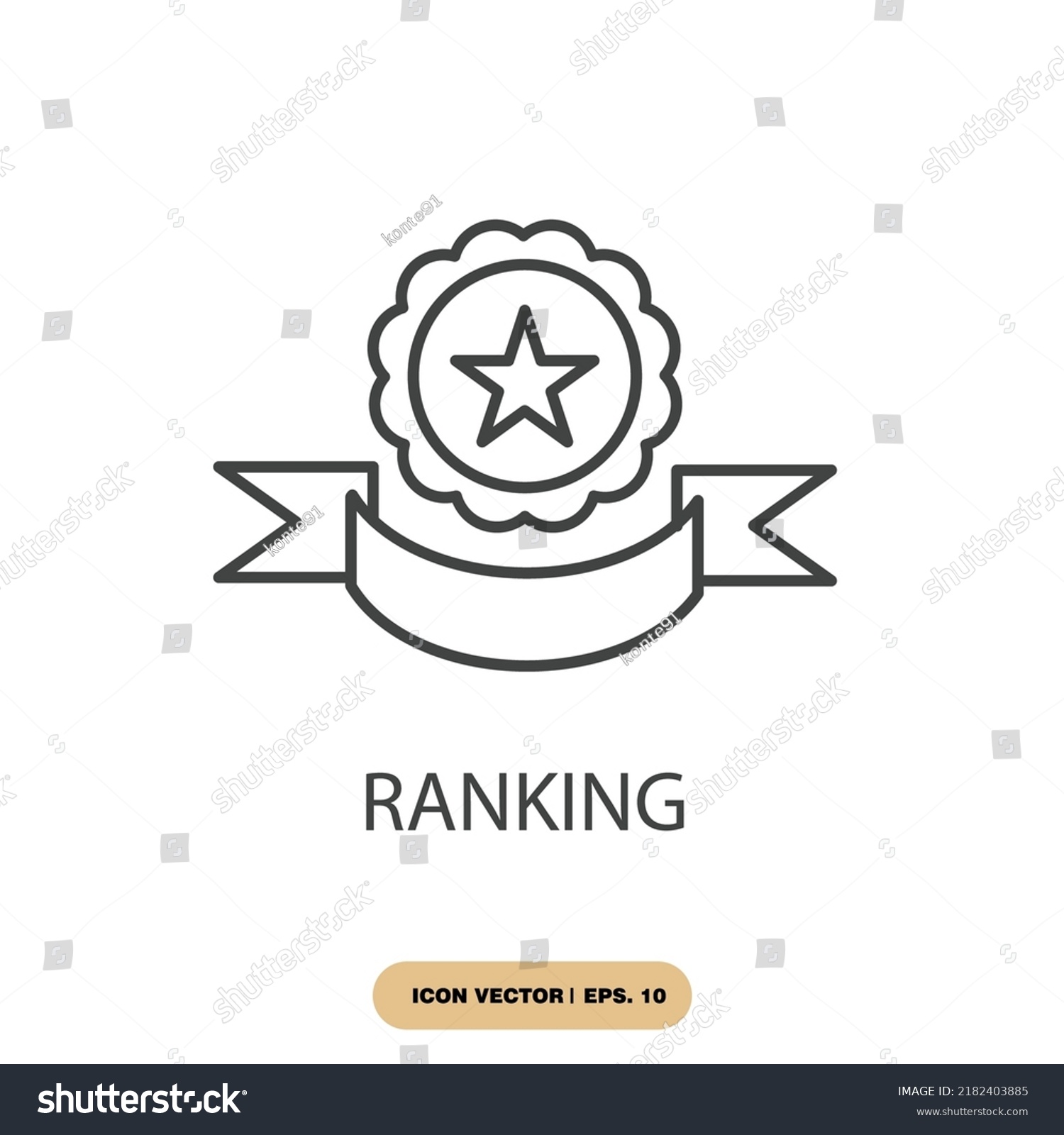 Ranking Icons Symbol Vector Elements Infographic Stock Vector (Royalty ...