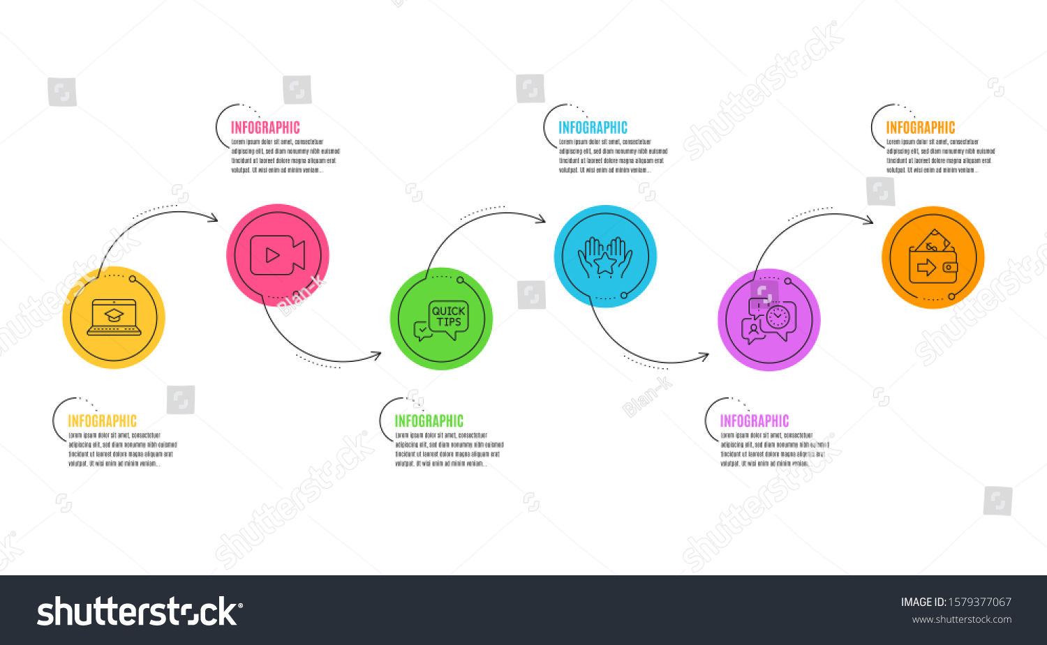 Ranking Time Management Wallet Signs Infographics เวกเตอร์สต็อก ปลอด