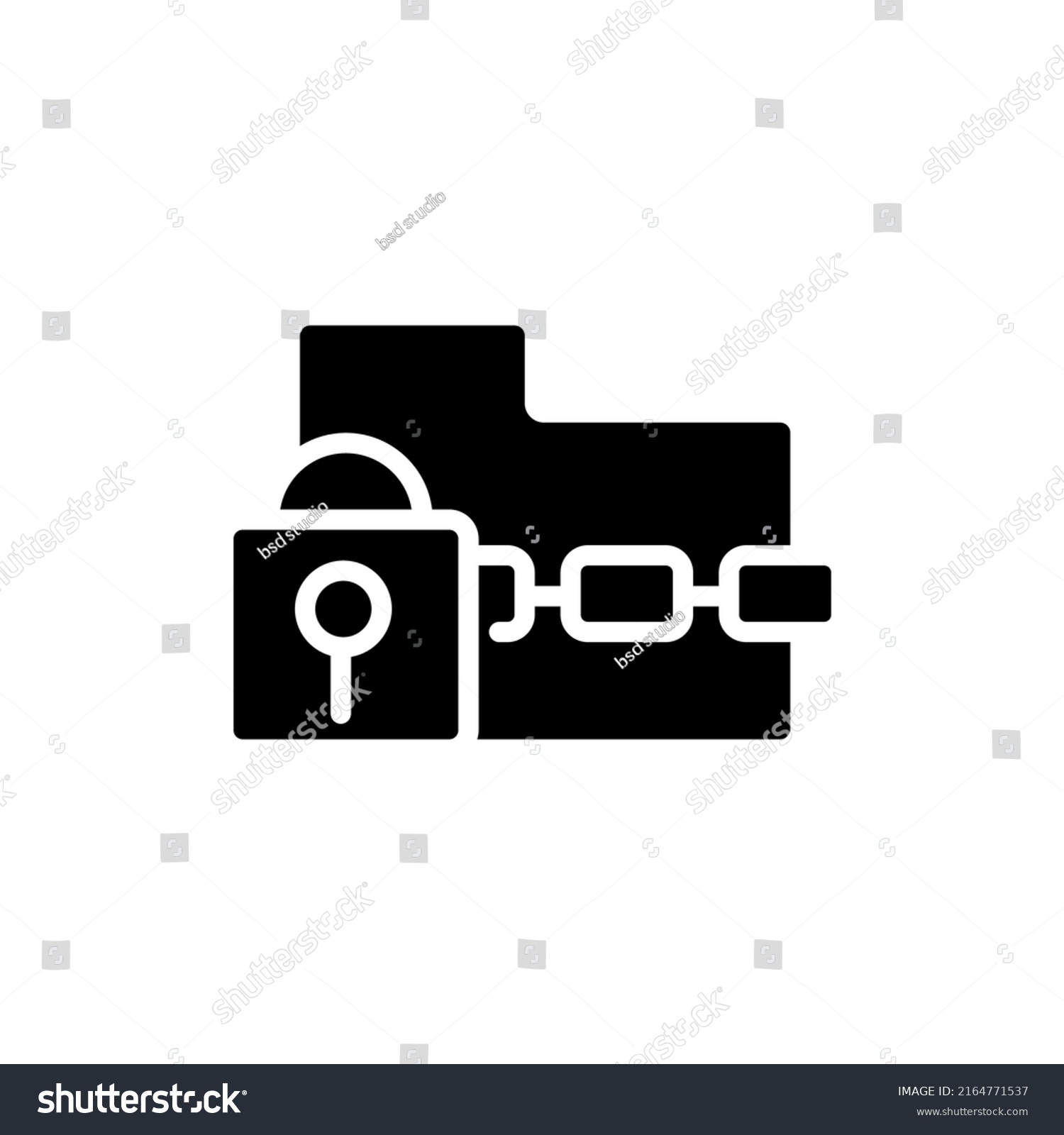 Ransomware Black Glyph Icon Data Encryption Stock Vector (Royalty Free ...