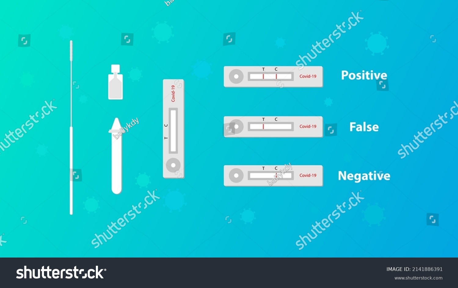 Rapid Antigen Test Kit Positive False Stock Vector (Royalty Free ...