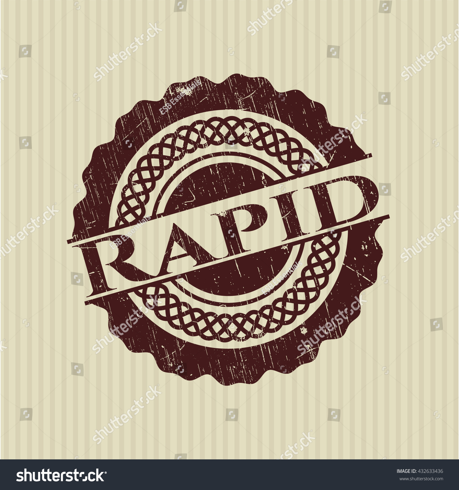 Rapid Rubber Grunge Texture Stamp Stock Vector (Royalty Free) 432633436 ...