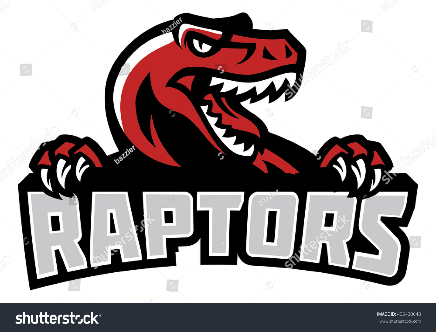 Raptor Head Mascot Stock Vector 405430648 - Shutterstock