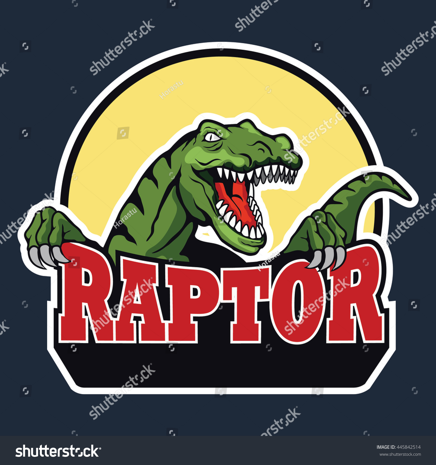 Raptor Vector Badge: vector de stock (libre de regalías) 445842514 ...