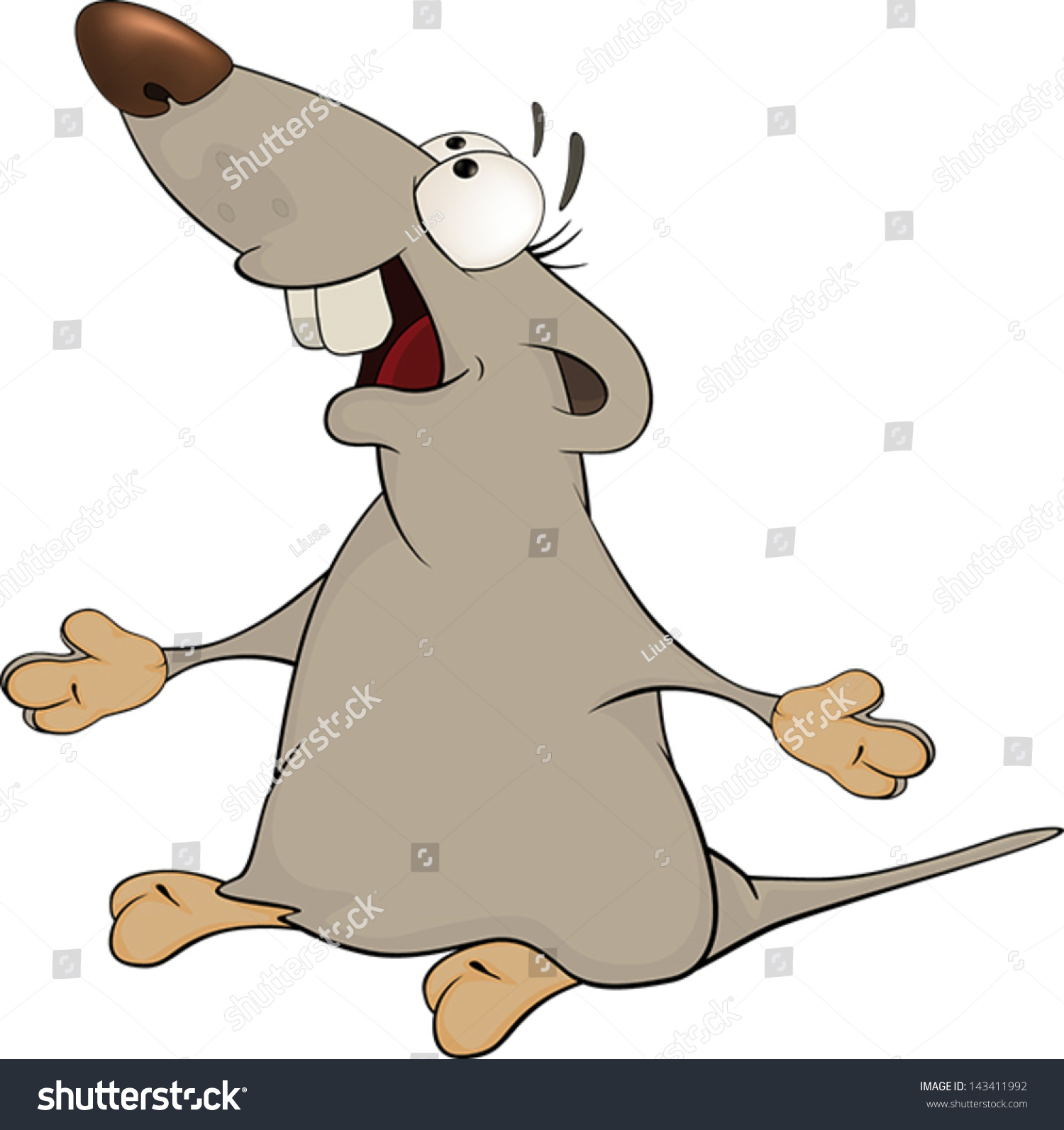 Rat Cartoon Stock Vector 143411992 : Shutterstock