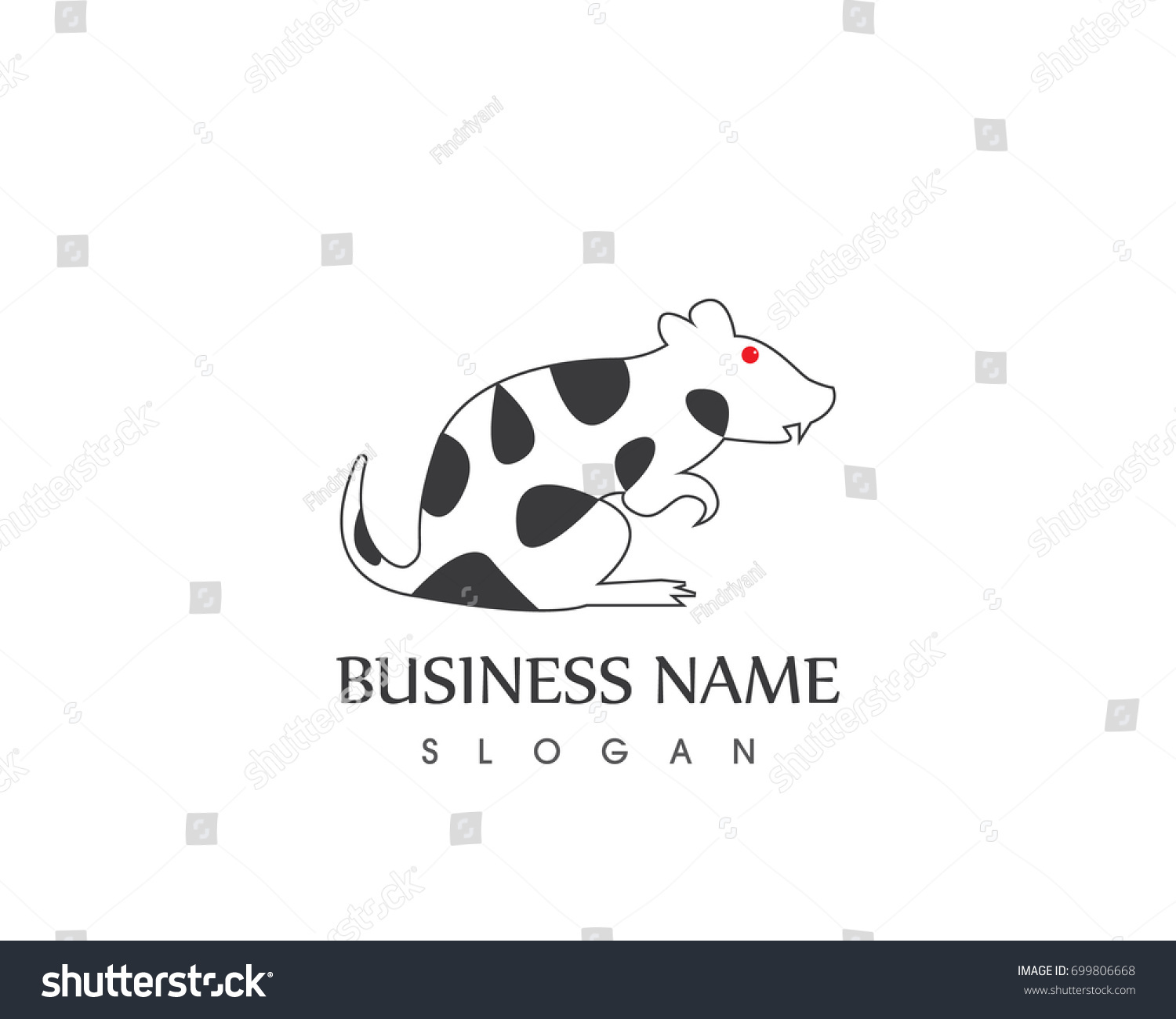 Rat Contamination Logo Stock Vector (Royalty Free) 699806668 | Shutterstock