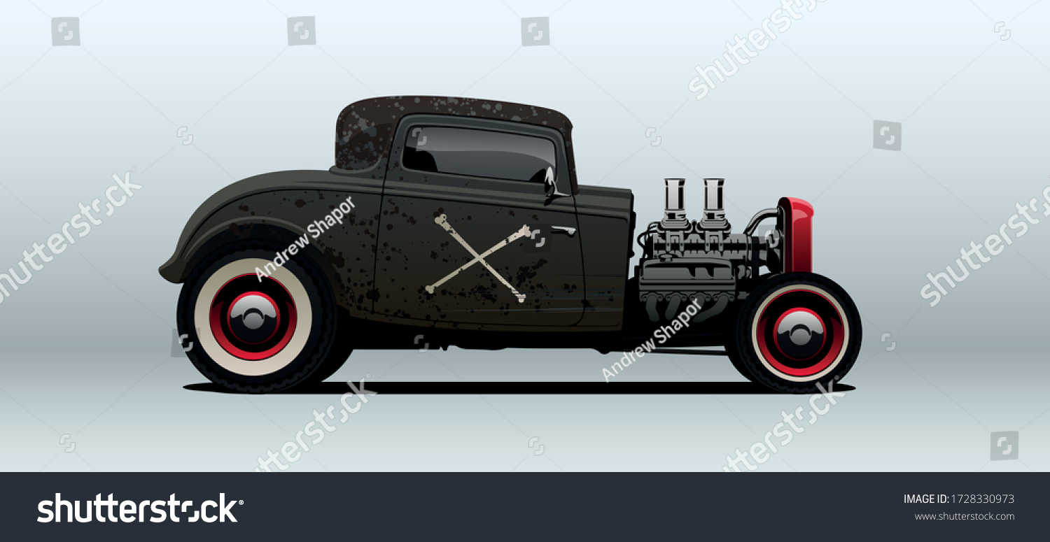 Rat Rod View Side Vector Illustration: Vector có sẵn (miễn phí bản ...