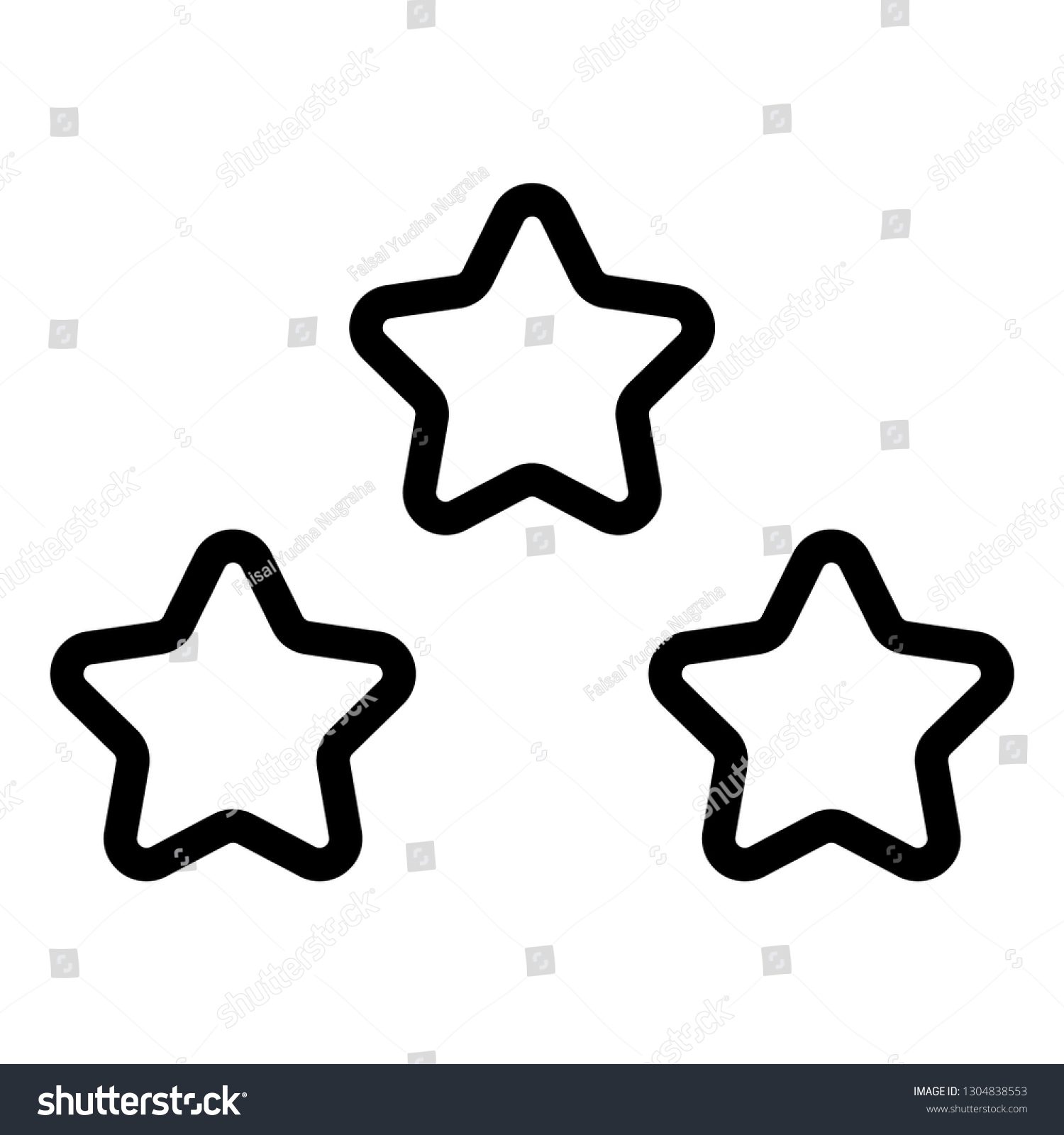 Rate Star Icon Stock Vector (Royalty Free) 1304838553 | Shutterstock